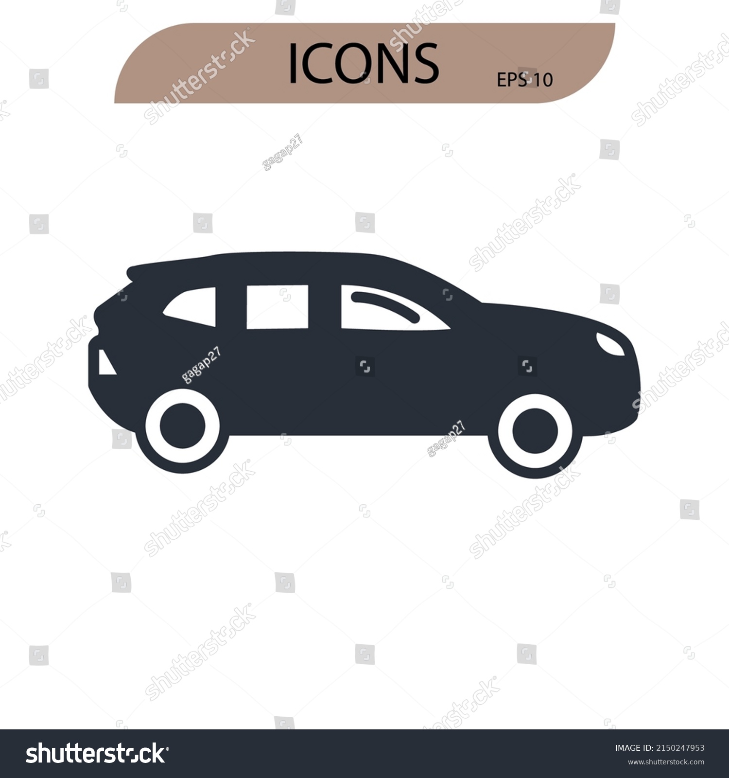 Car Icons Symbol Vector Elements Infographic Stock Vector (Royalty Free ...
