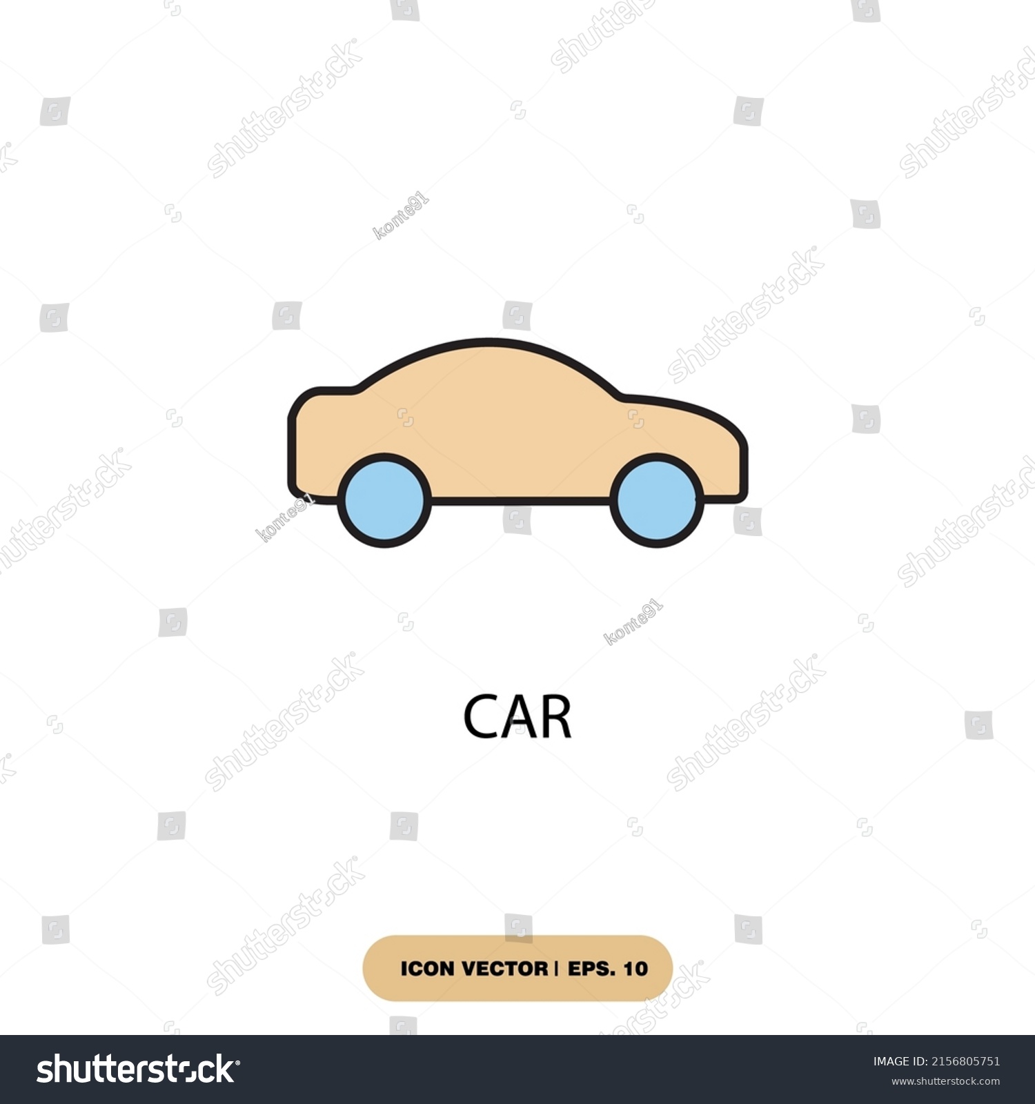 Car Icons Symbol Vector Elements Infographic Stock Vector (Royalty Free ...