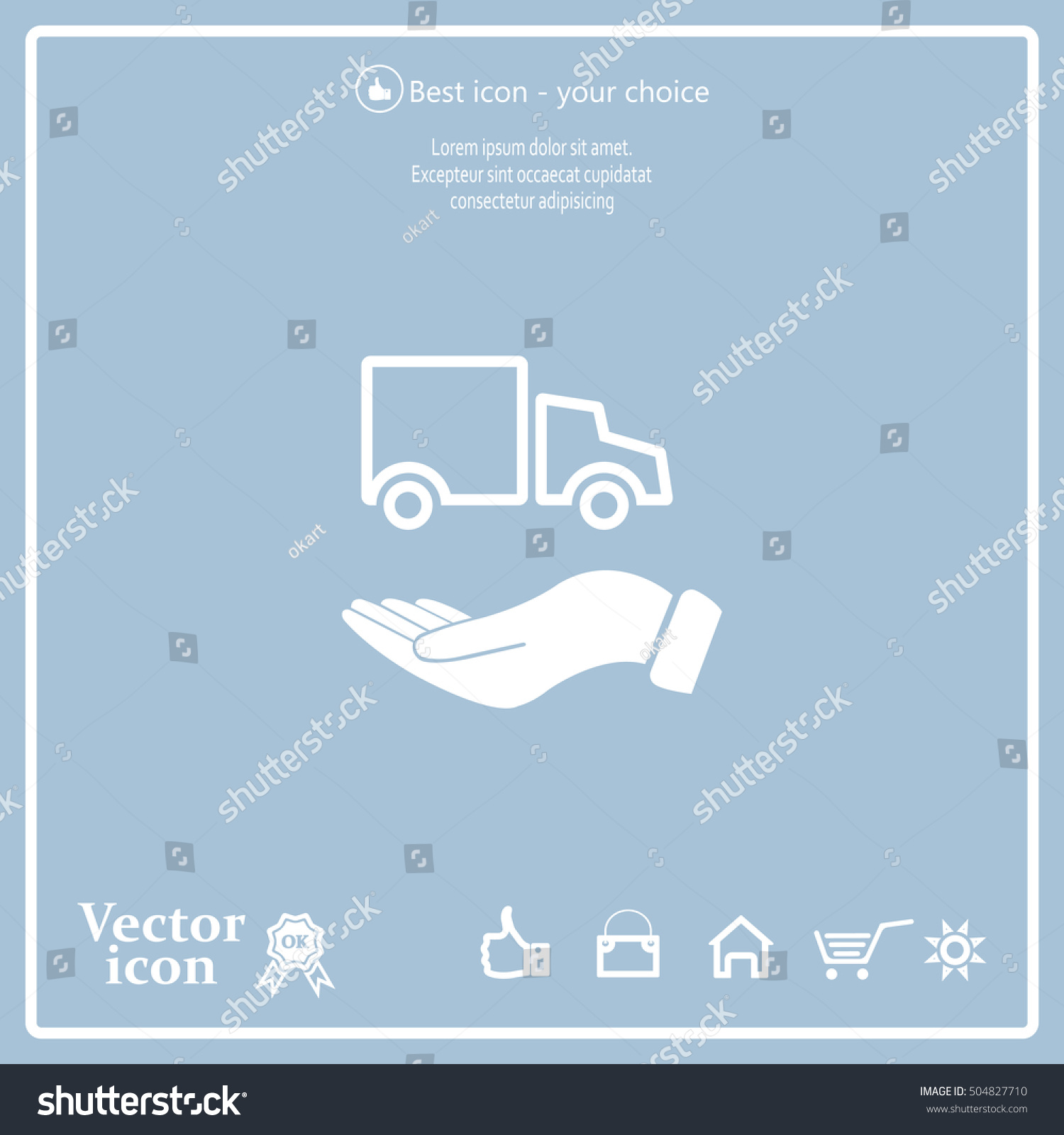 Car Hand Vector Icon Stock Vector (Royalty Free) 504827710 | Shutterstock