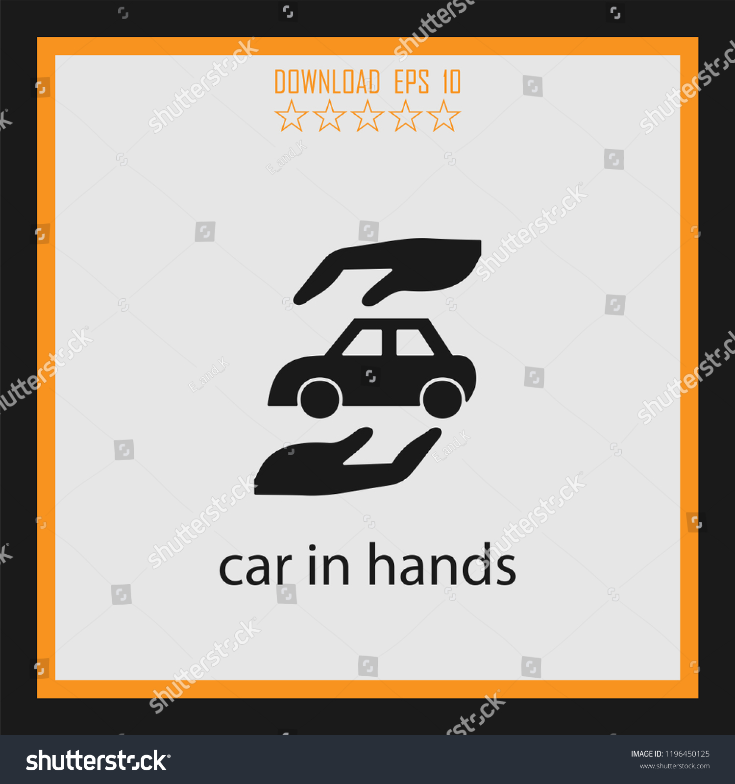 Car Hands Vector Icon Stock Vector (Royalty Free) 1196450125 | Shutterstock