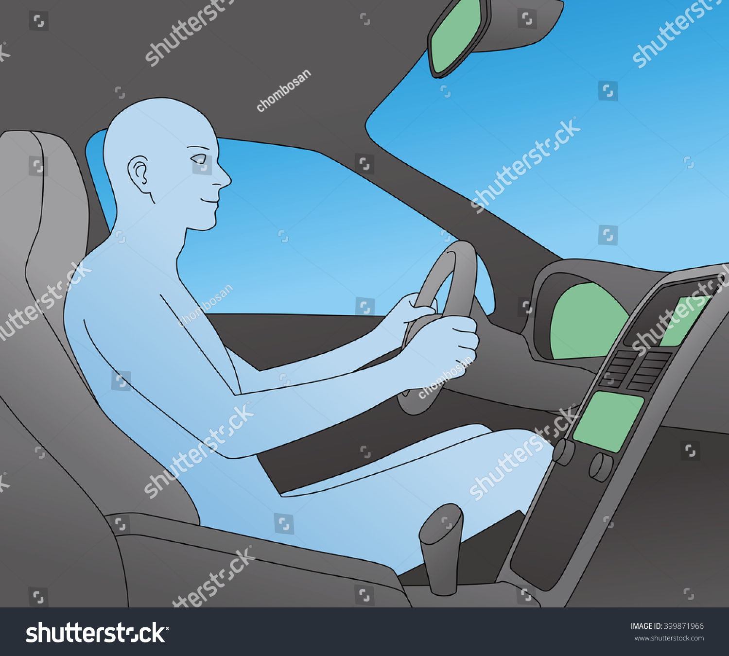 Car Interior Driver Vector Illustration: Vector có sẵn (miễn phí bản ...