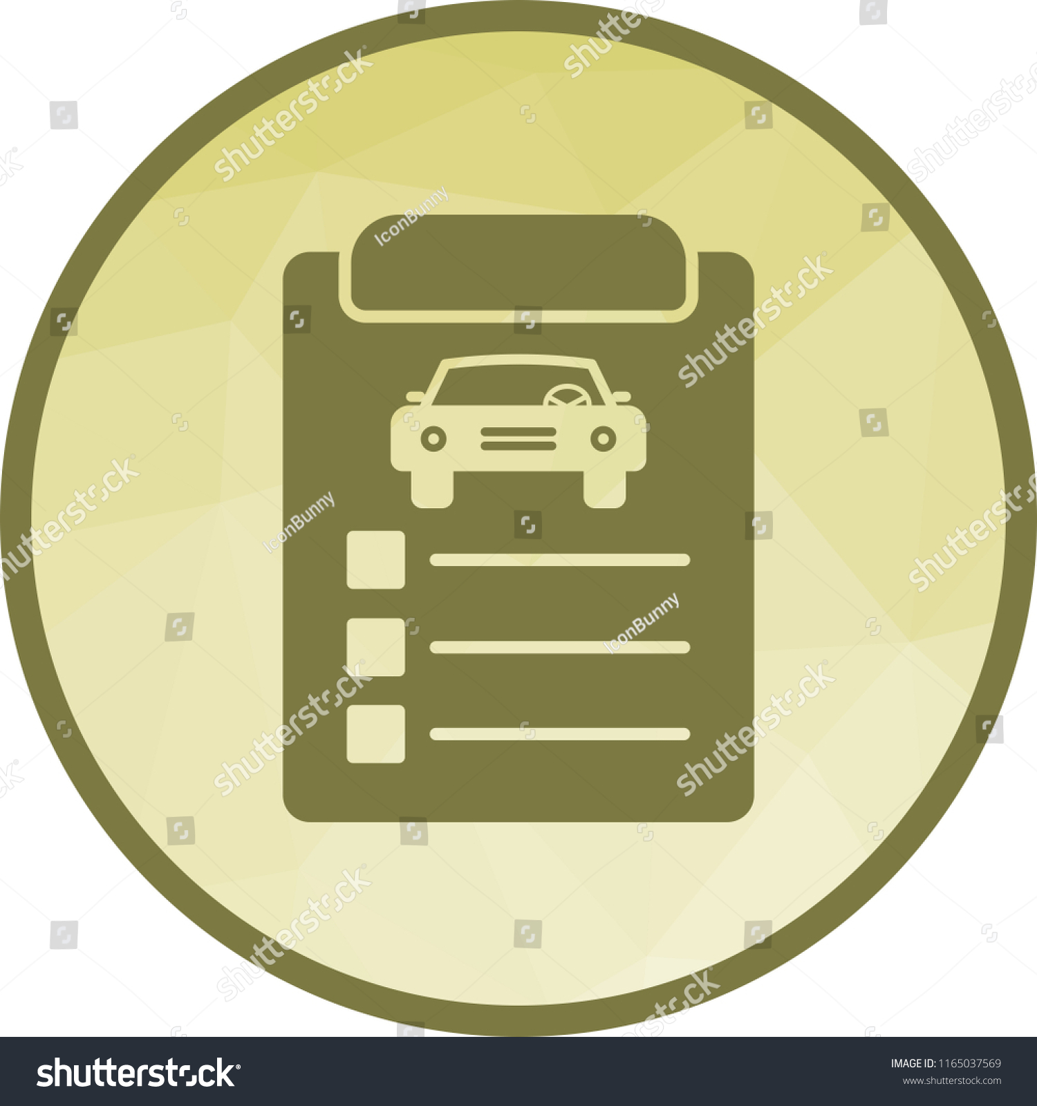 Car Items Checklist Stock Vector (Royalty Free) 1165037569