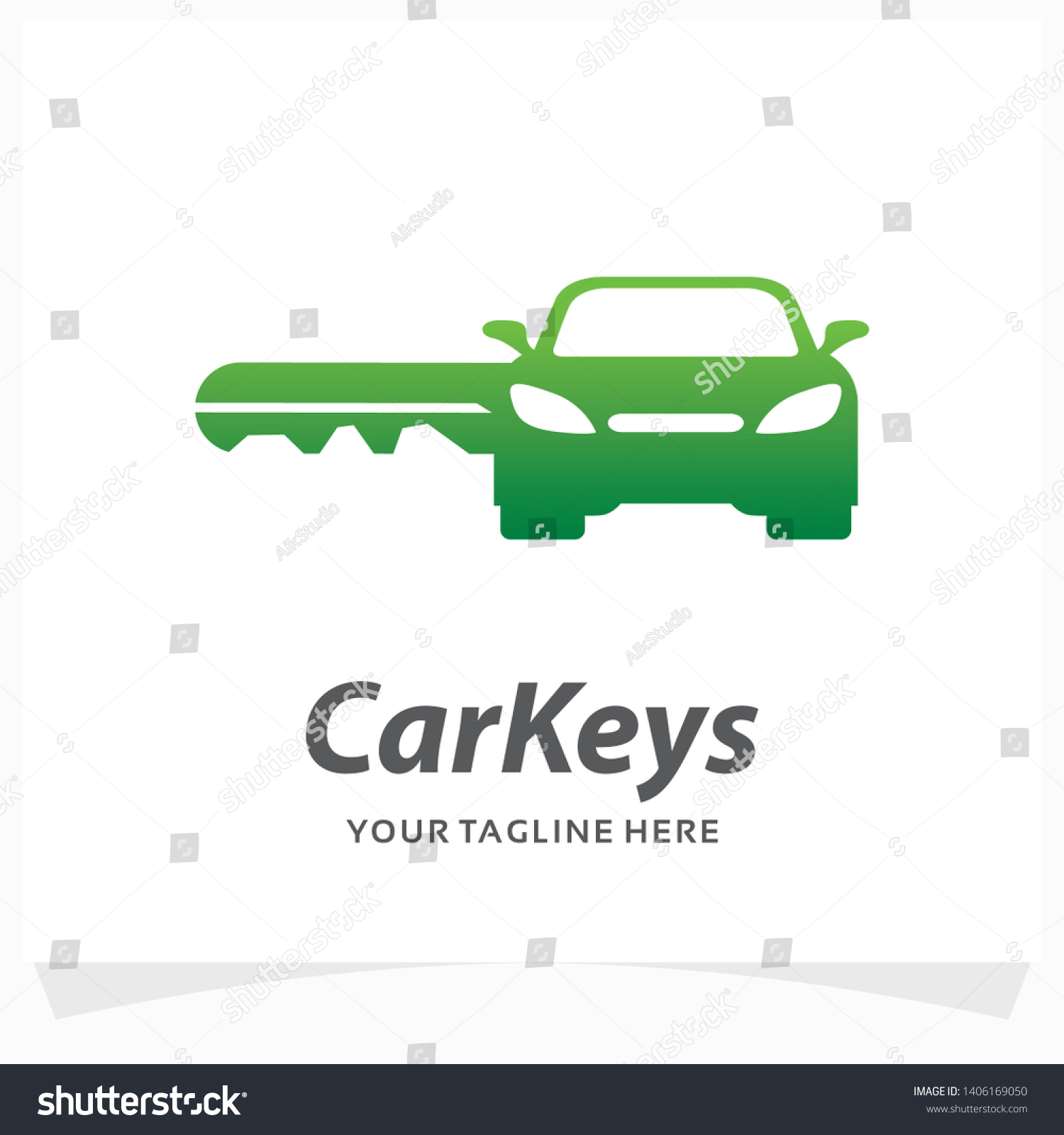 Car Keys Logo Design Template Stock Vector (Royalty Free) 1406169050