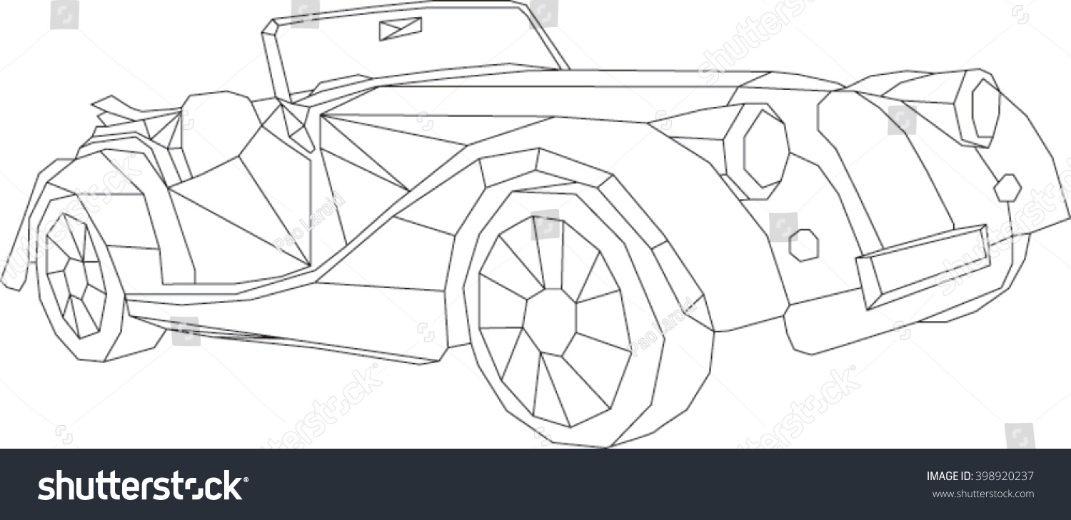 Car Line Draw Isolated Stock Vector (Royalty Free) 398920237 | Shutterstock