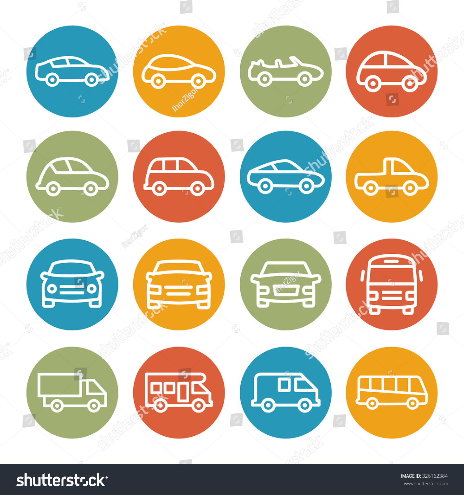 Car Line Icons Stock Vector (Royalty Free) 326162384 | Shutterstock