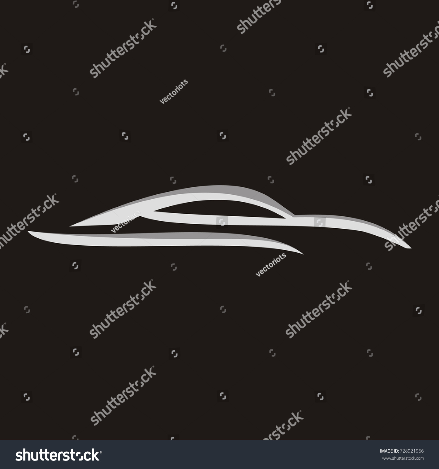 Car Line Logo Design Template Vector Stock Vector (Royalty Free ...