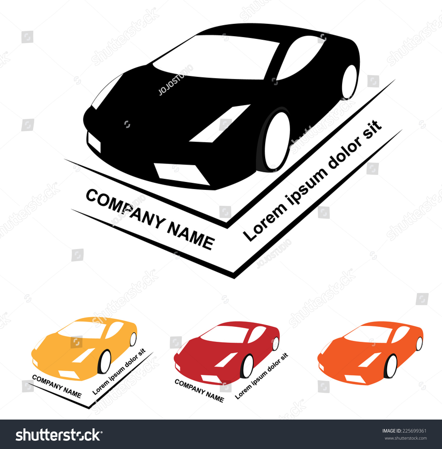 Car Logo Design Vector Illustration Stock Vector (Royalty Free ...