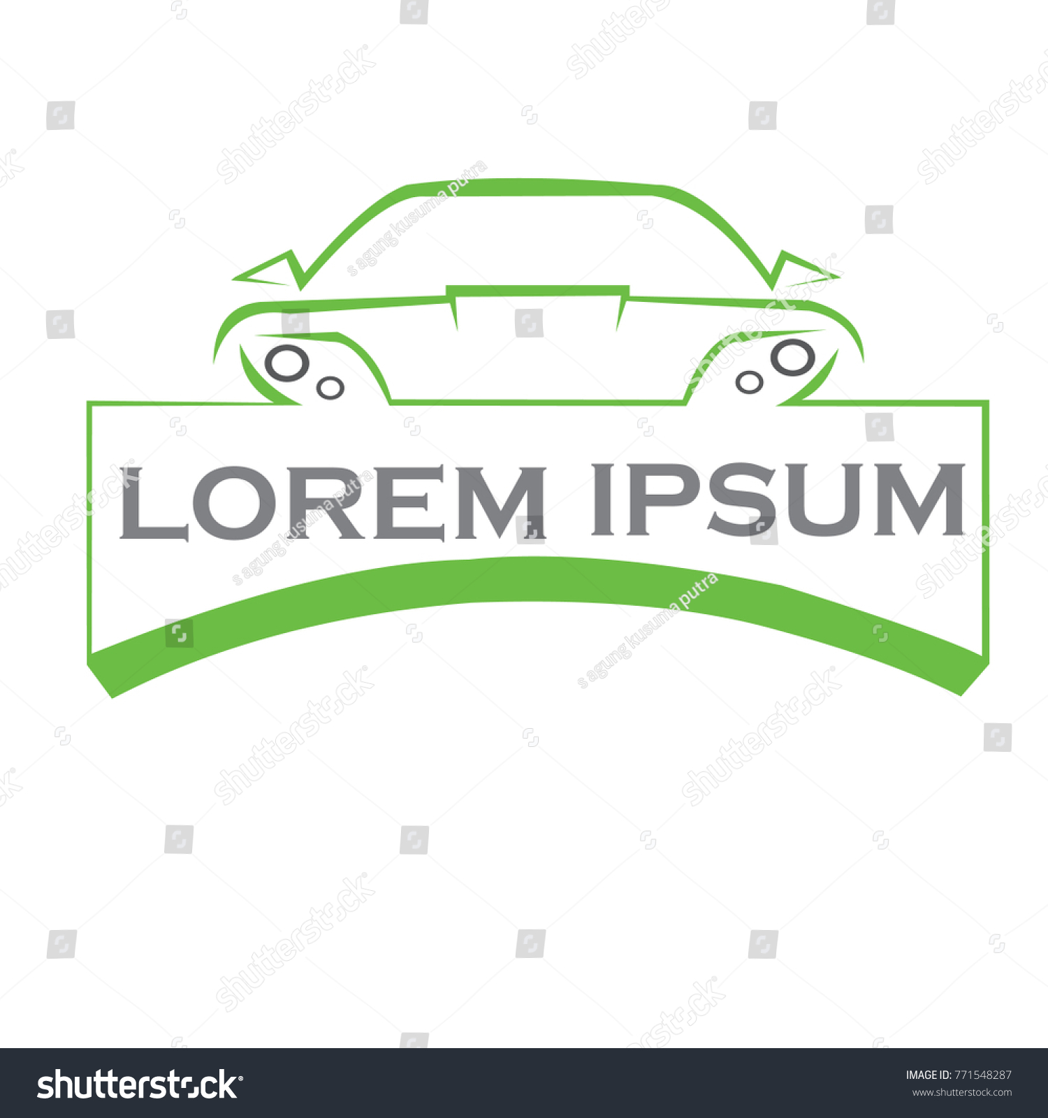 Car Logo Green Frame Stock Vector (Royalty Free) 771548287 | Shutterstock