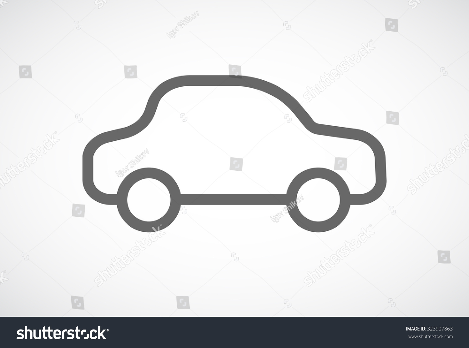 Car Logo Icon Outline Stock Vector (Royalty Free) 323907863