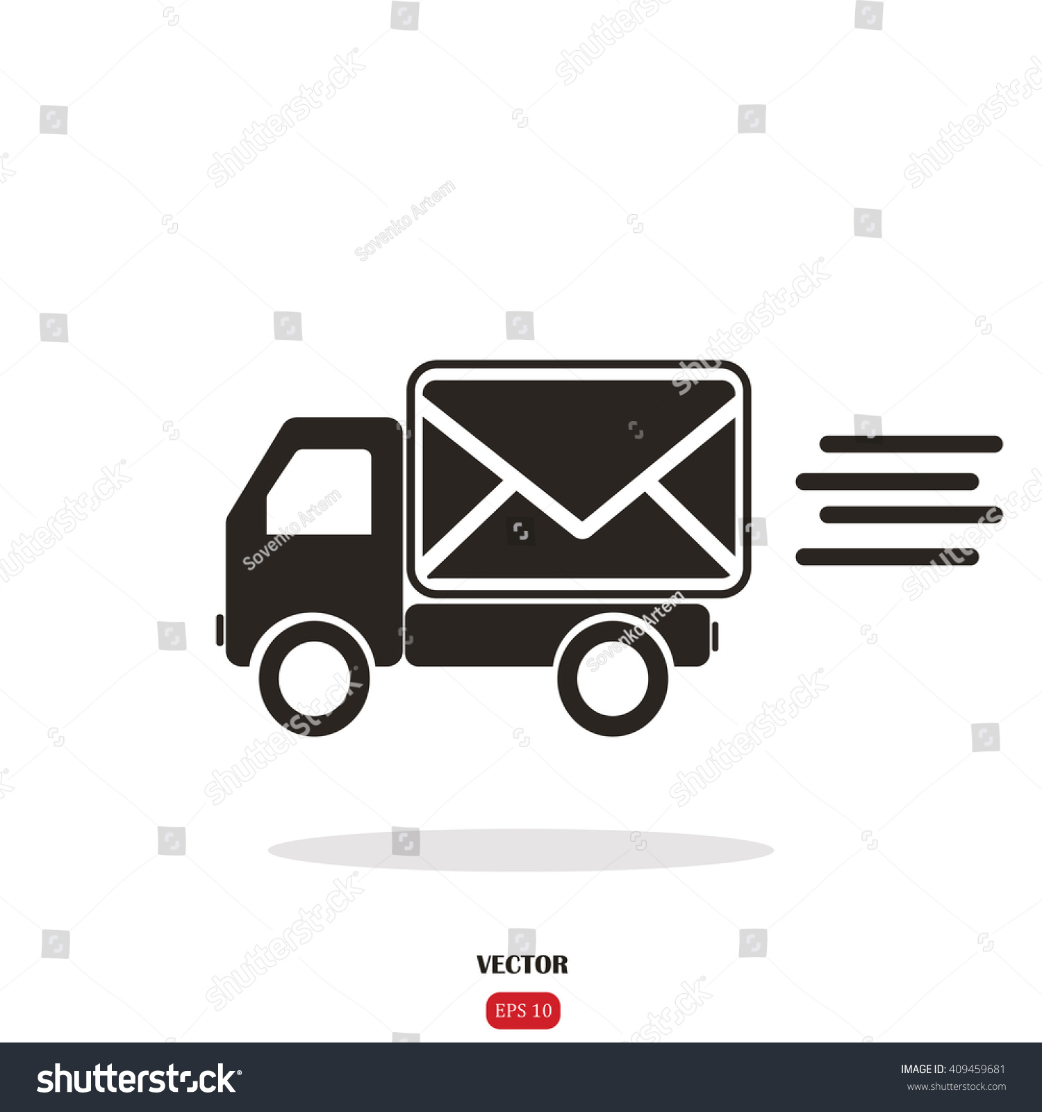 Car Mail Icon Stock Vector (Royalty Free) 409459681 | Shutterstock