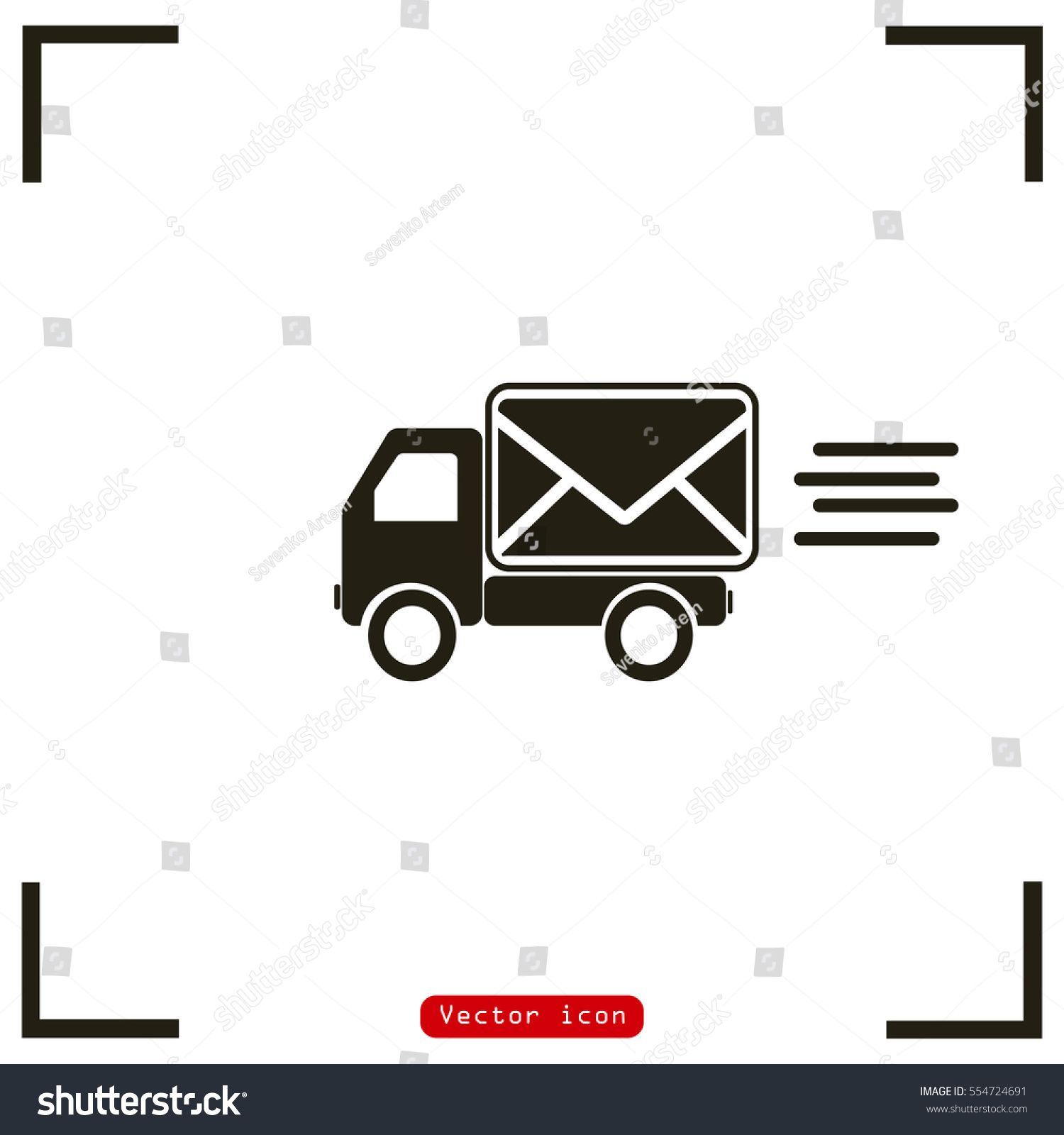 Car Mail Icon Stock Vector (Royalty Free) 554724691 | Shutterstock