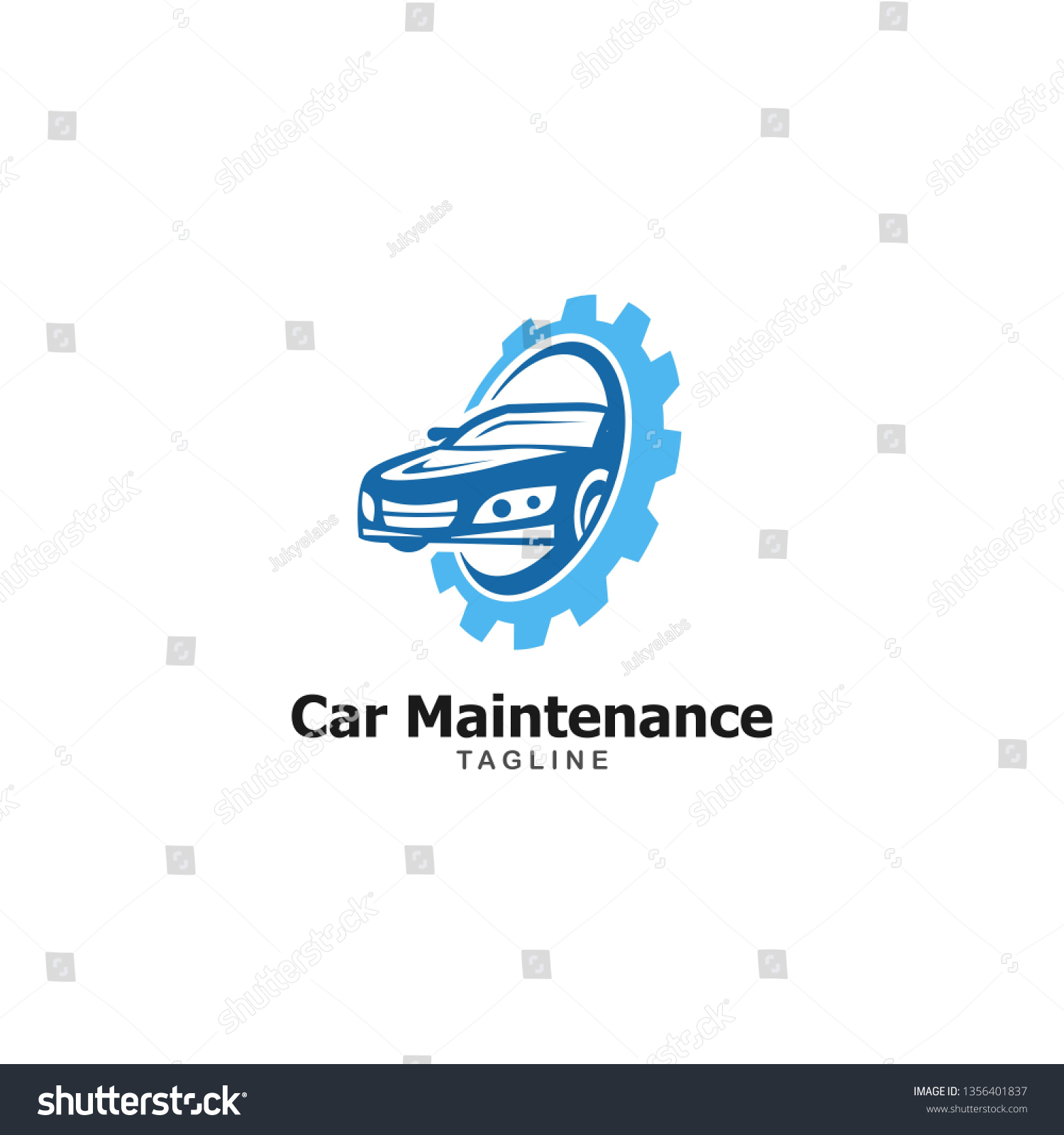 Car Maintenance Logo Template Stock Vector (Royalty Free) 1356401837