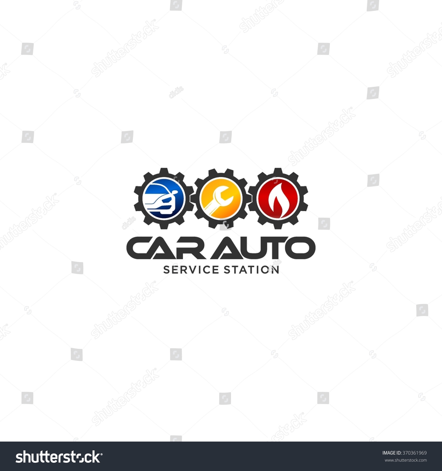 Car Maintenance Logo Template: vector de stock (libre de regalías ...
