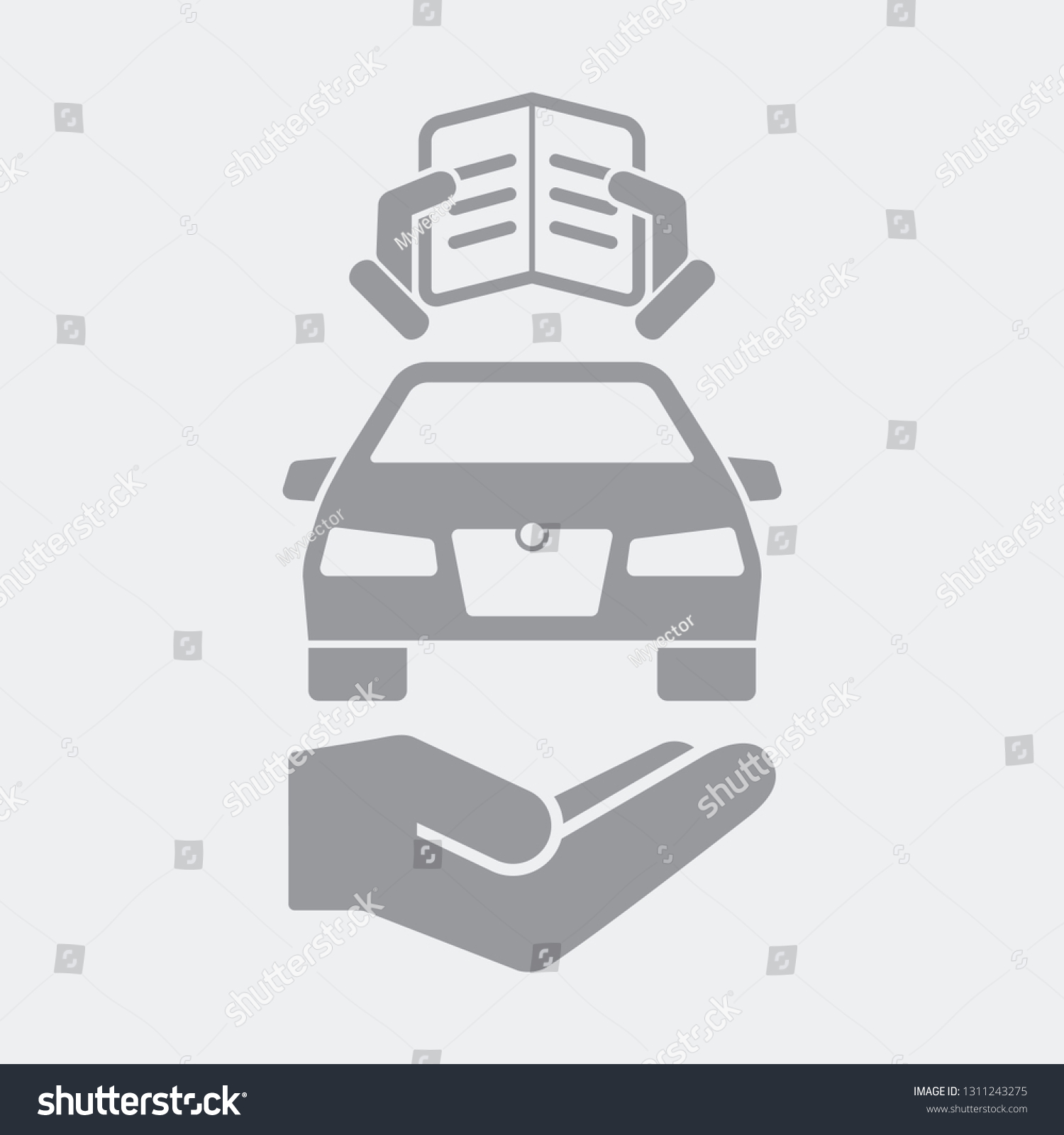 Car Manual Guide Icon Stock Vector (Royalty Free) 1311243275 | Shutterstock