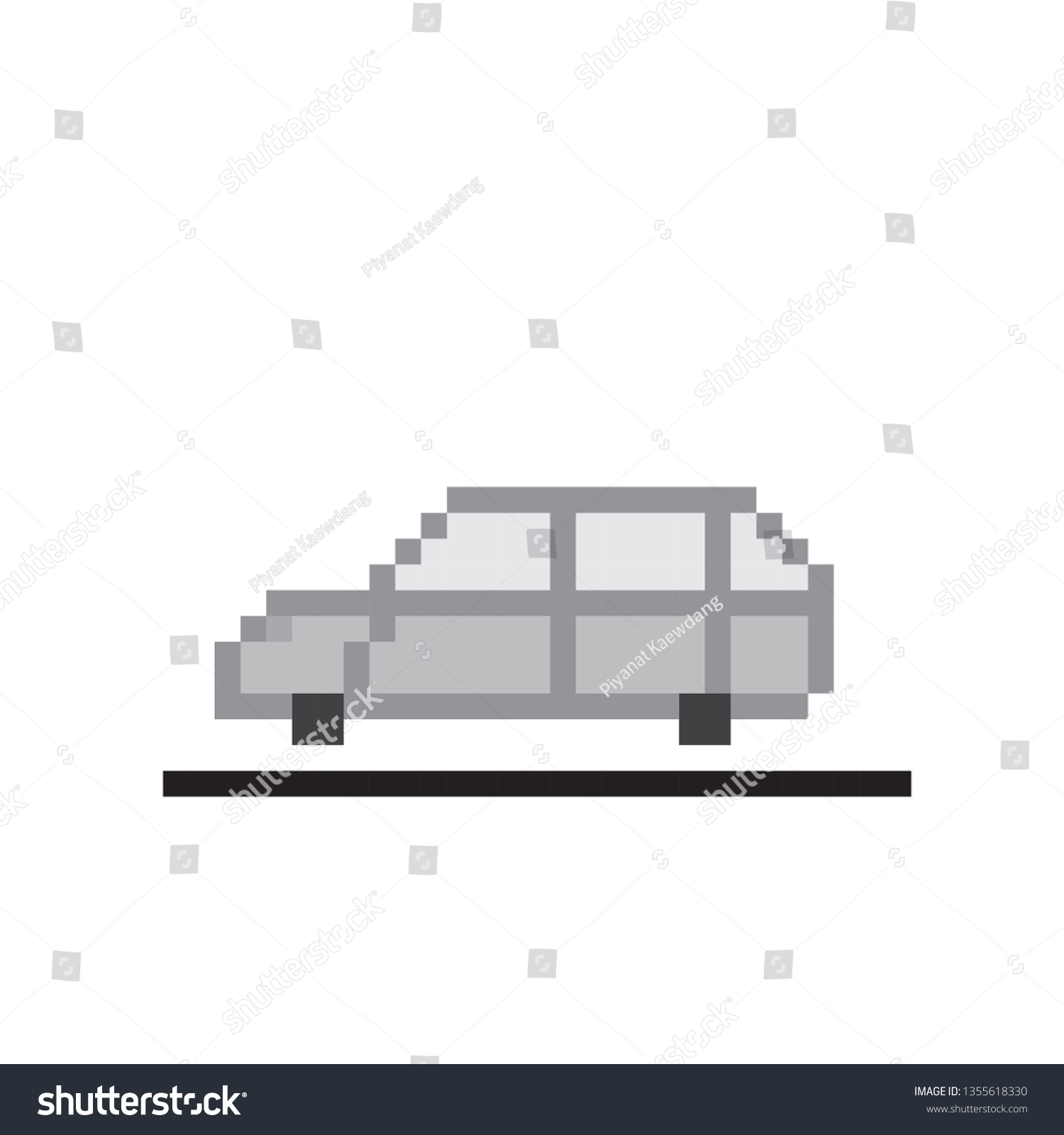Car Pixel Art Stock Vector (Royalty Free) 1355618330 | Shutterstock