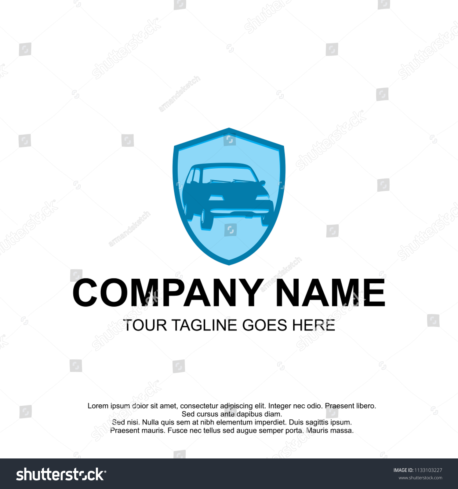 Car Protection Logo Stock Vector (Royalty Free) 1133103227