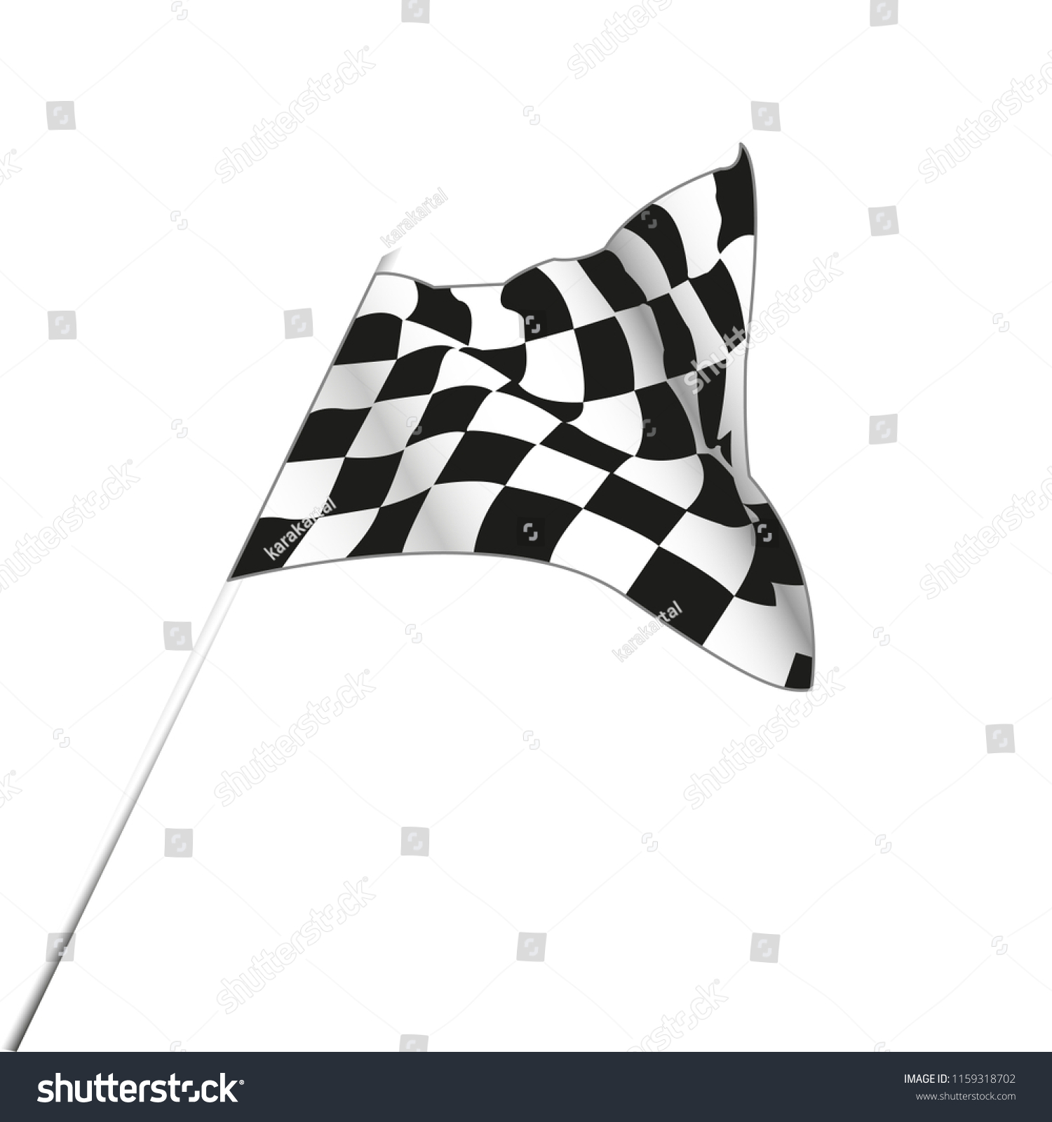 Car Racing Final Flag Stock Vector (Royalty Free) 1159318702