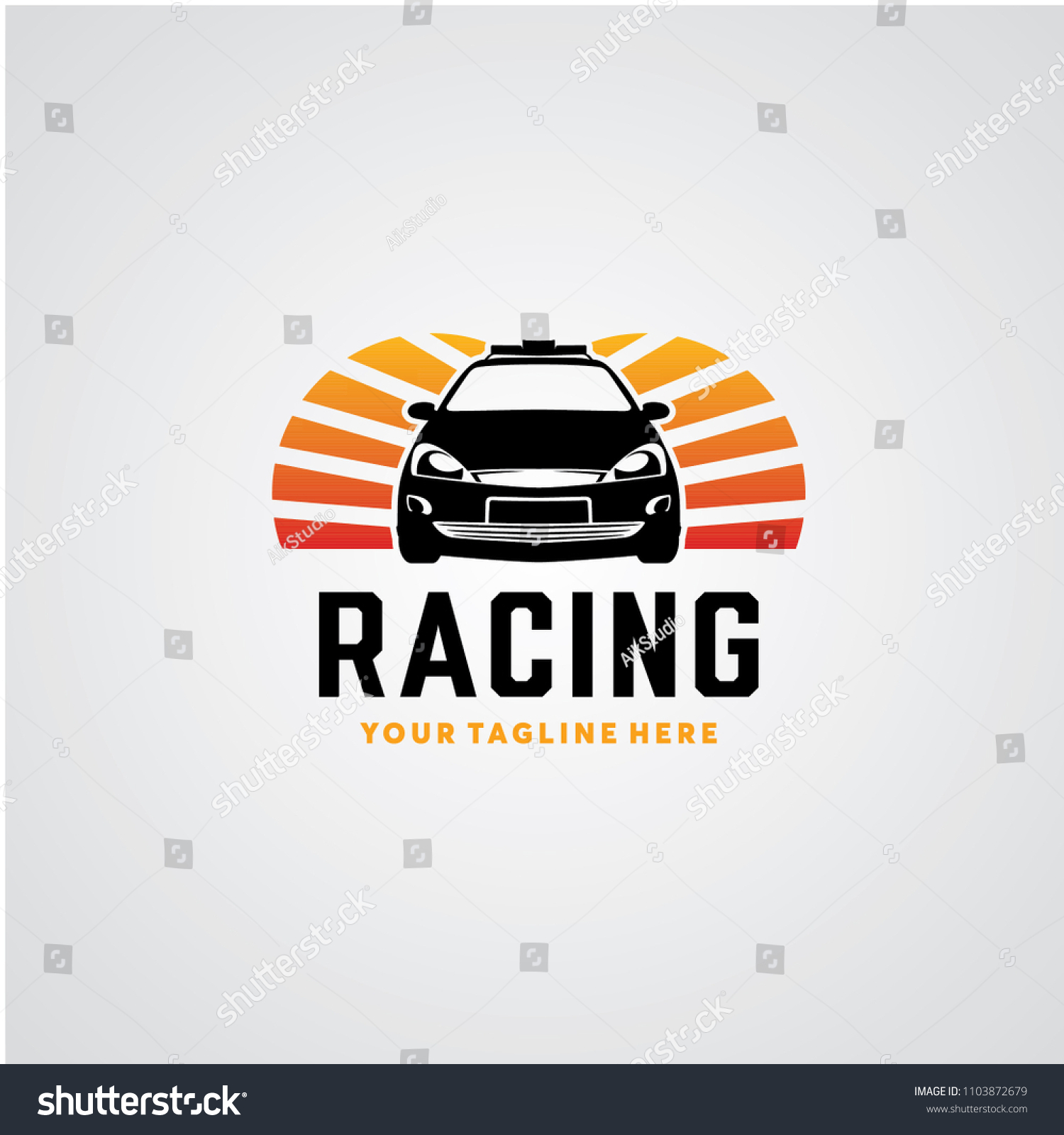 Car Racing Logo Design Template Stock Vector (Royalty Free) 1103872679