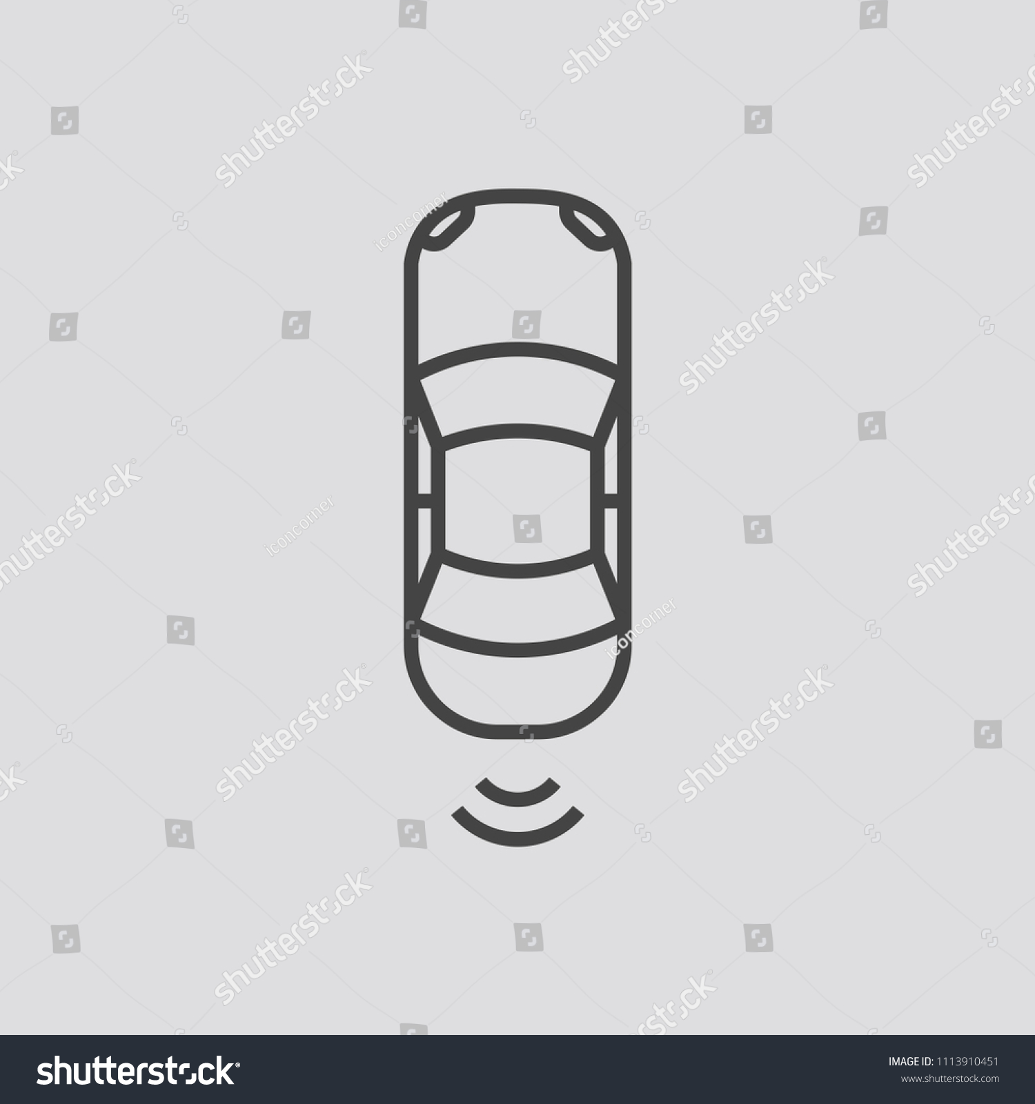 Car Radar Icon Vector Stock Vector (Royalty Free) 1113910451 | Shutterstock
