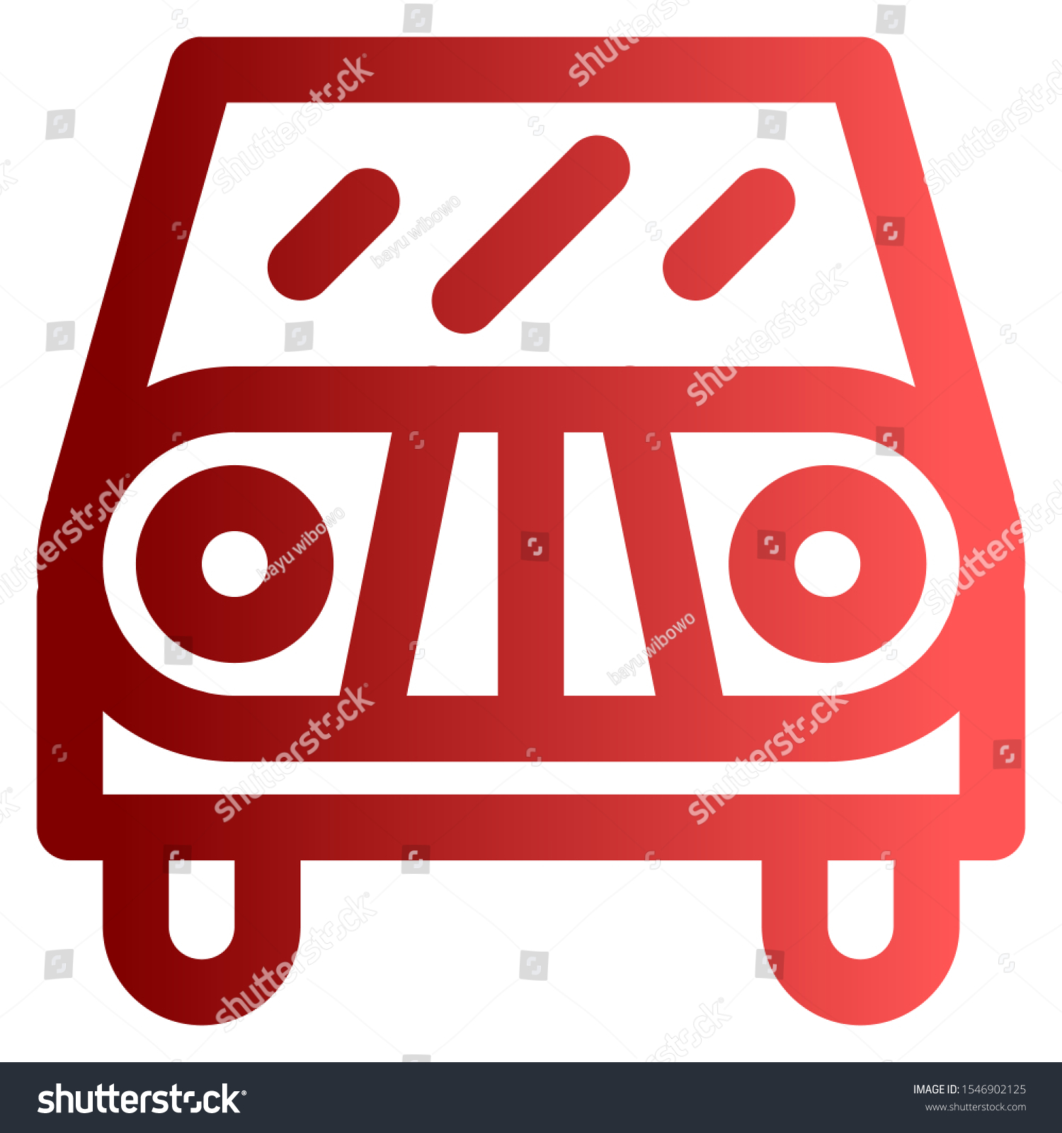 Car Red Icon Vector Gradient Eps Stock Vector (Royalty Free) 1546902125 ...