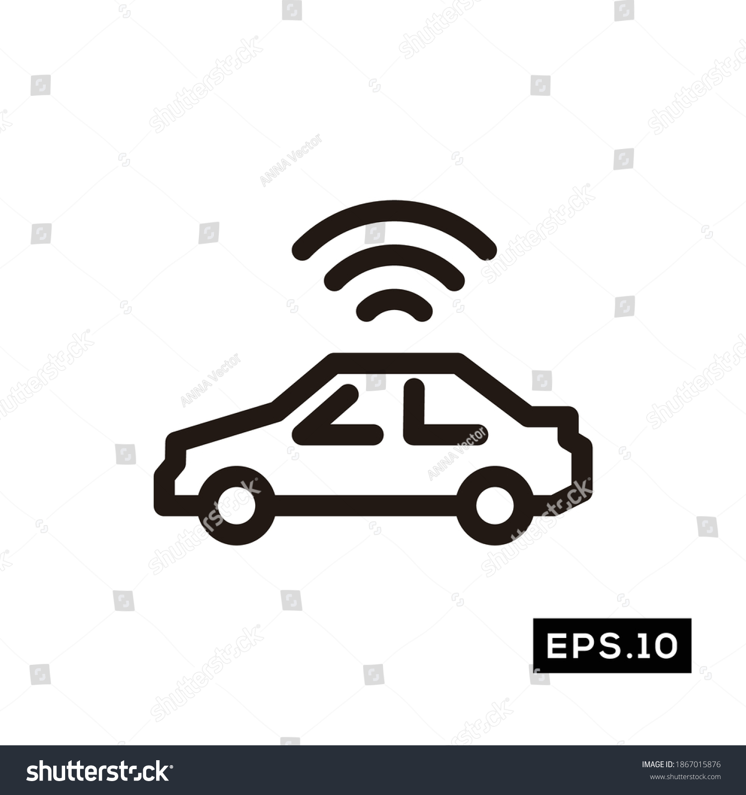Car Remote Icon Automatic Car Tech Stock Vector (Royalty Free ...