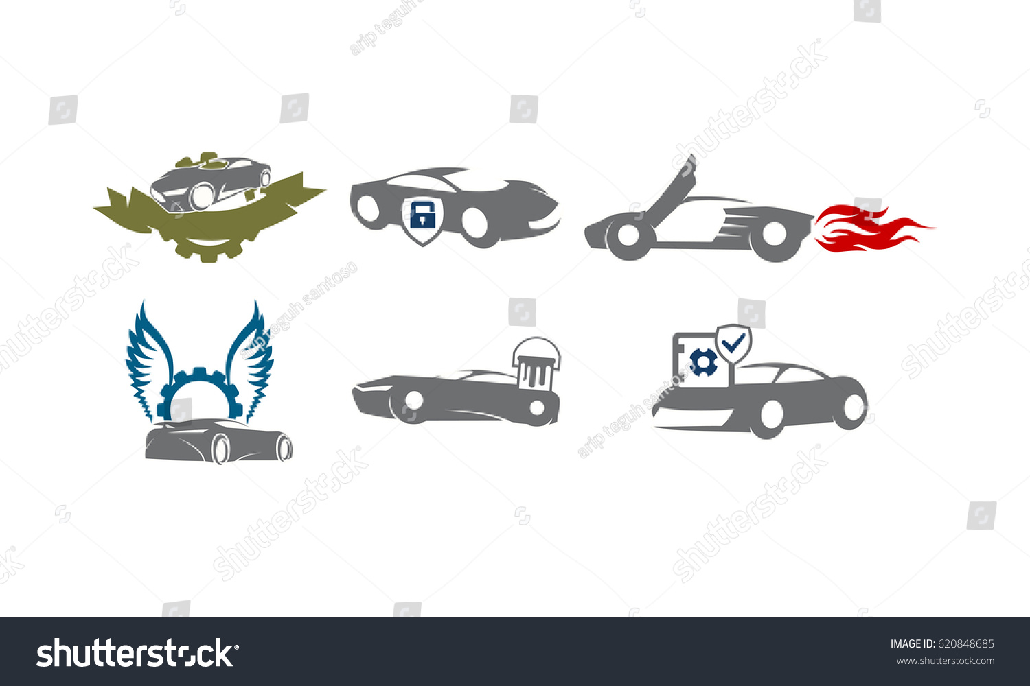 Car Service Logo Stock Vector (Royalty Free) 620848685 | Shutterstock