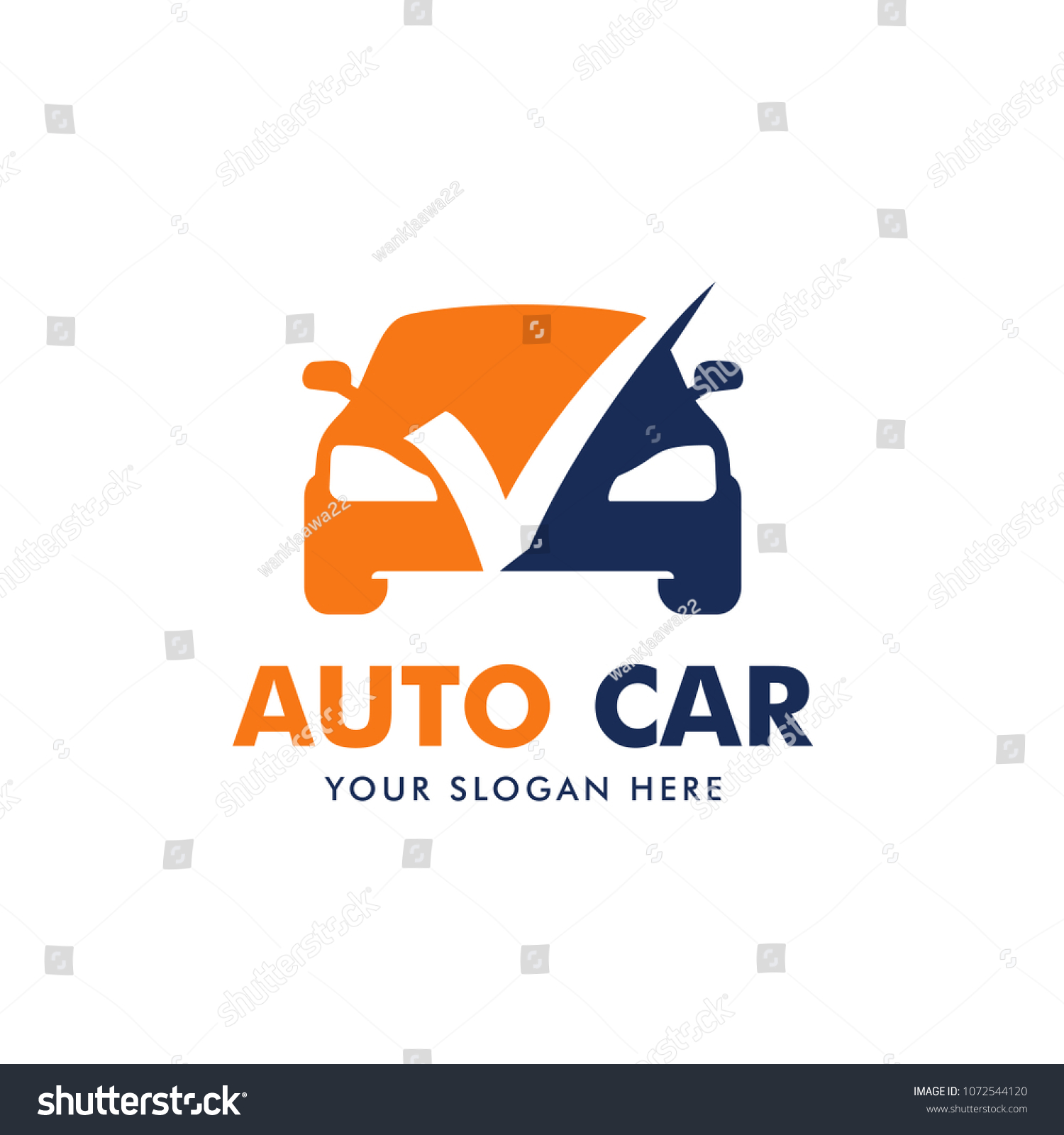 Car Service Logo Design Vector: เวกเตอร์สต็อก (ปลอดค่าลิขสิทธิ์) 1072544120