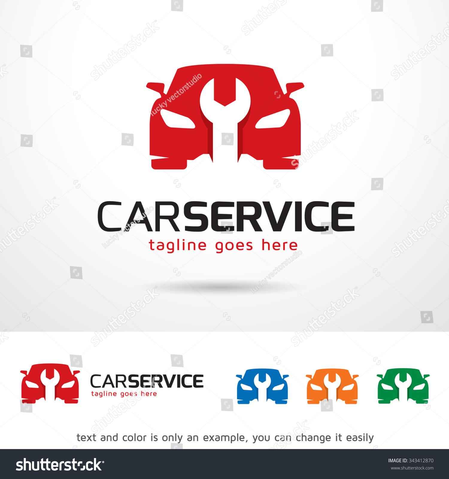 Vektor Stok Layanan Mobil Logo Template Desain Vektor (Tanpa Royalti ...