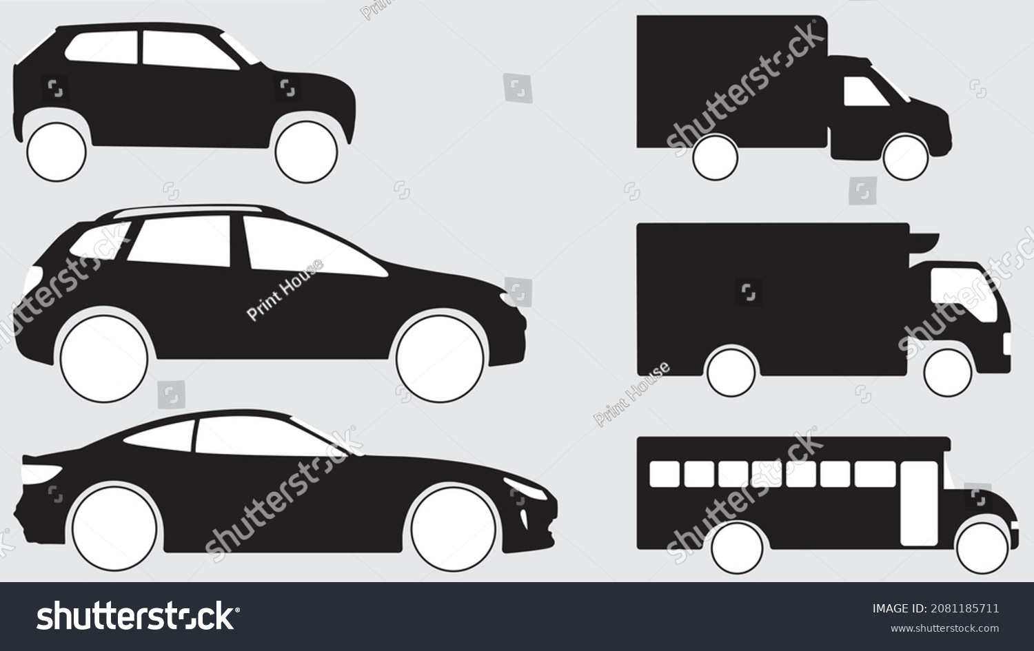 Car Side Model Icon Vector Illustration Stock Vector (Royalty Free ...