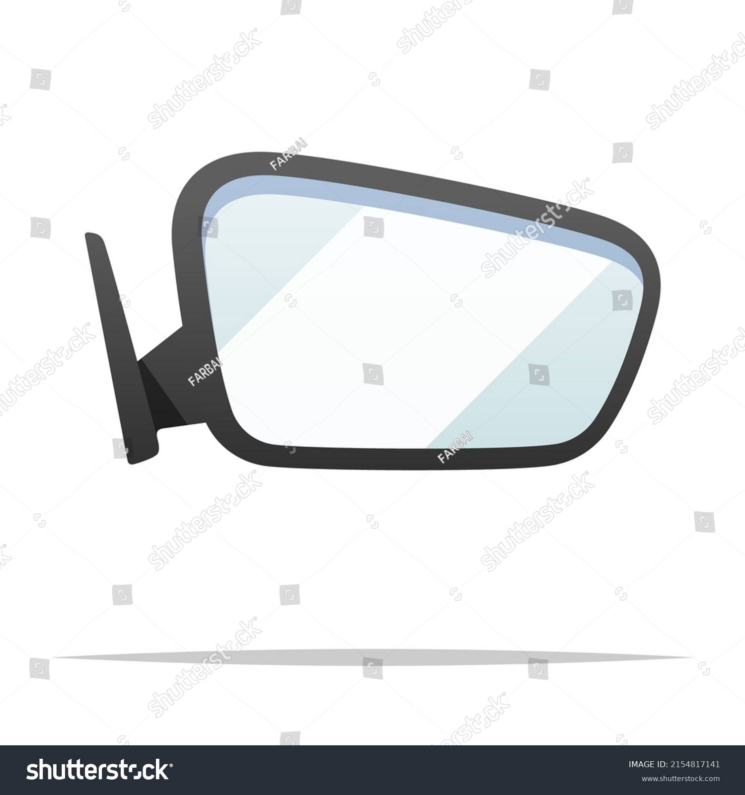 Car Side View Mirror Vector Isolated Stock Vector (Royalty Free ...