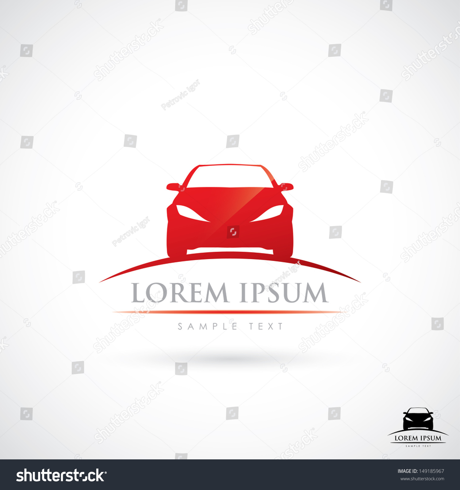 Car Sign Vector Illustration Stock Vector (Royalty Free) 149185967 ...