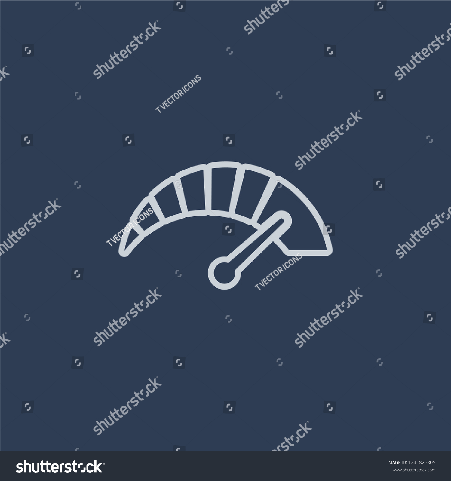 Car Speedometer Icon Car Speedometer Linear: vector de stock (libre de ...