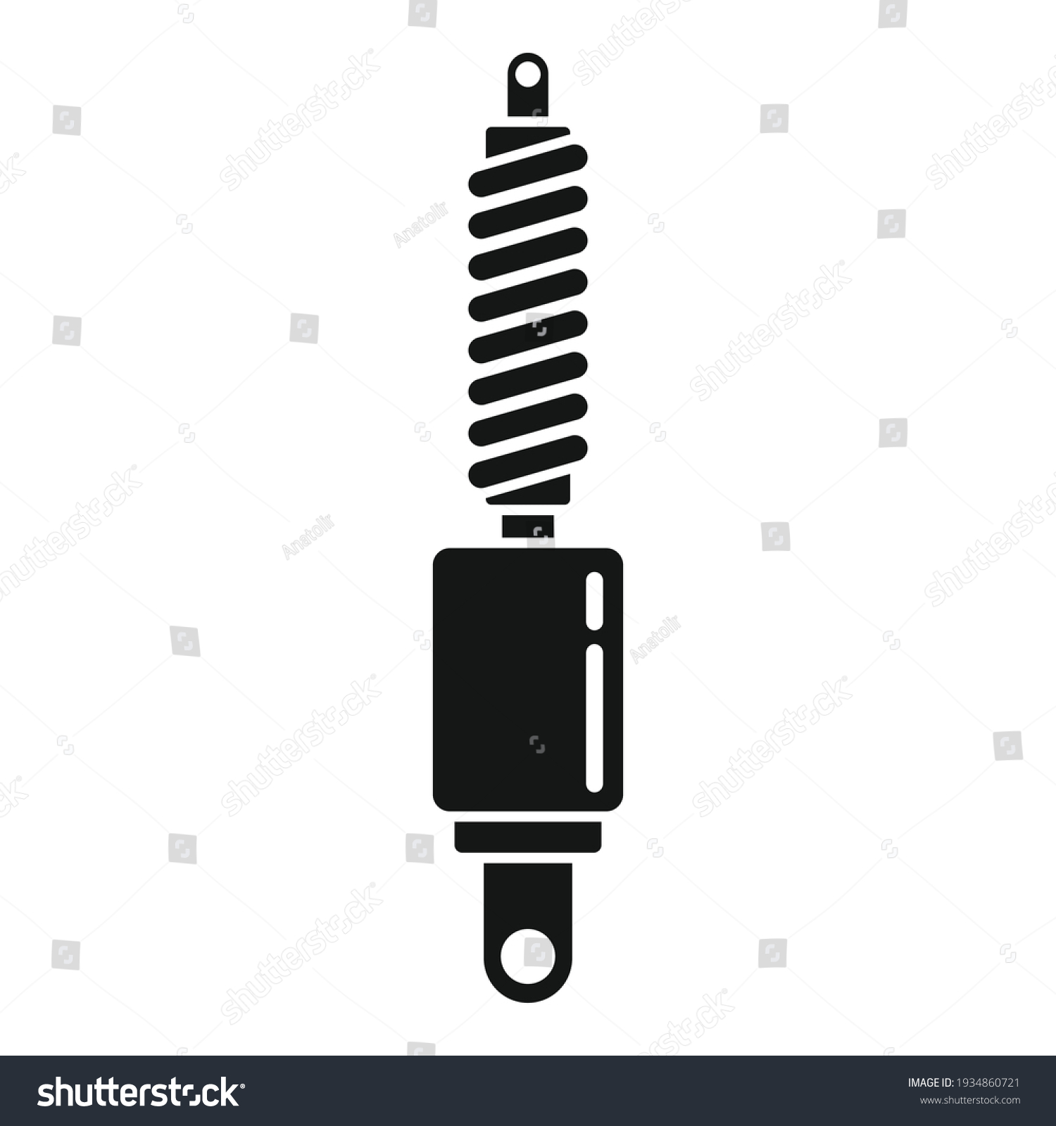 Car Spring Icon Simple Style Stock Vector (Royalty Free) 1934860721