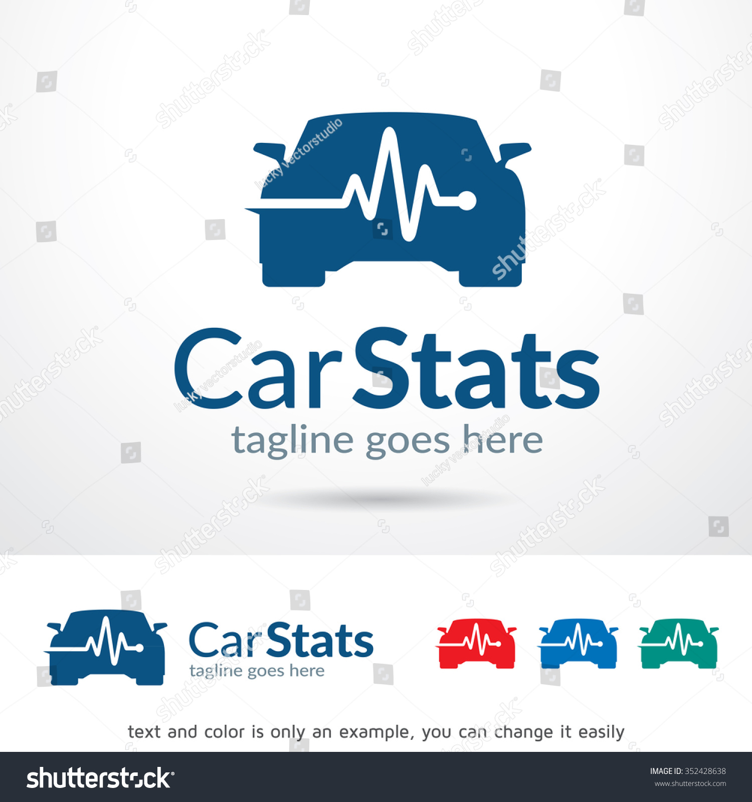 Car Stats Logo Template Design Vector Stock Vector (Royalty Free ...