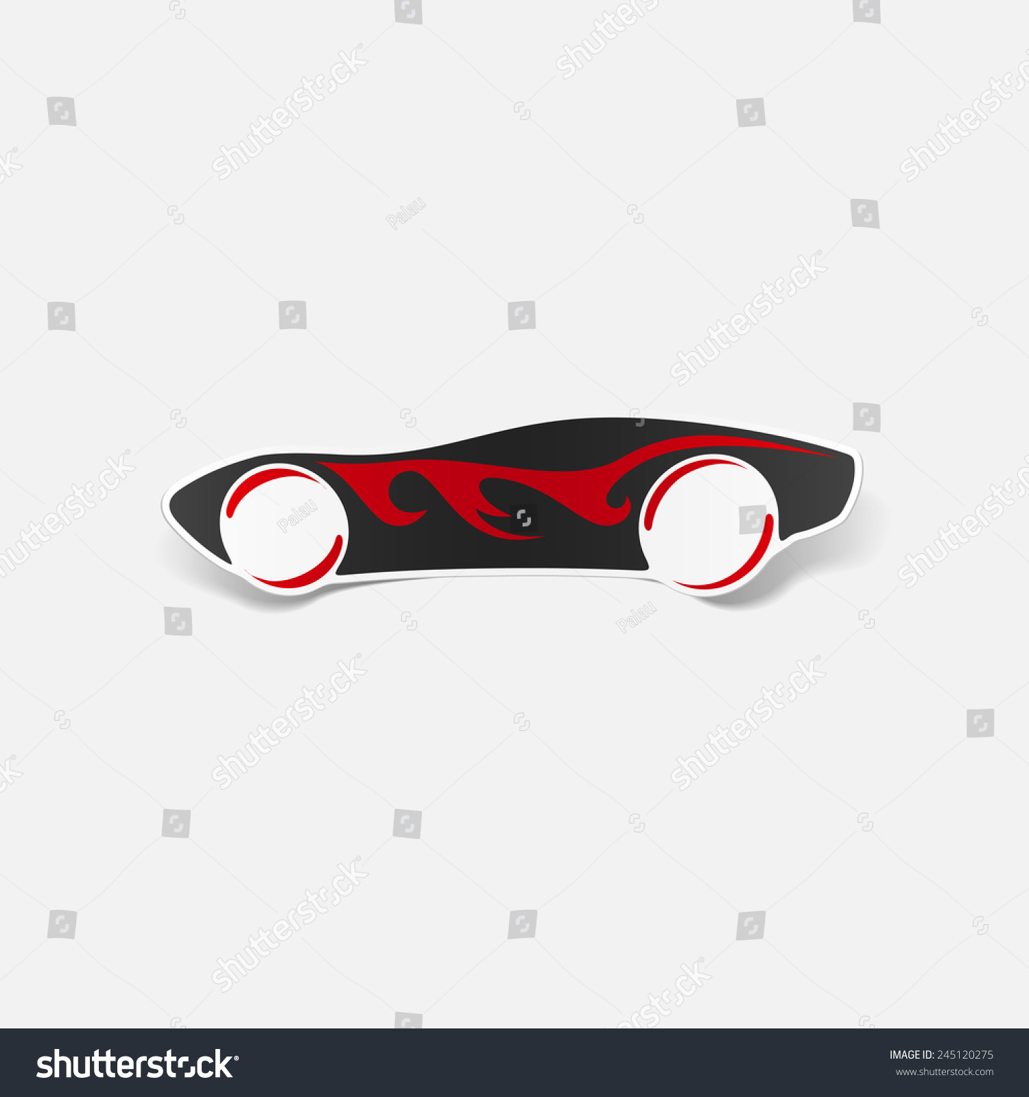 Car Sticker Stock Vector (Royalty Free) 245120275 | Shutterstock