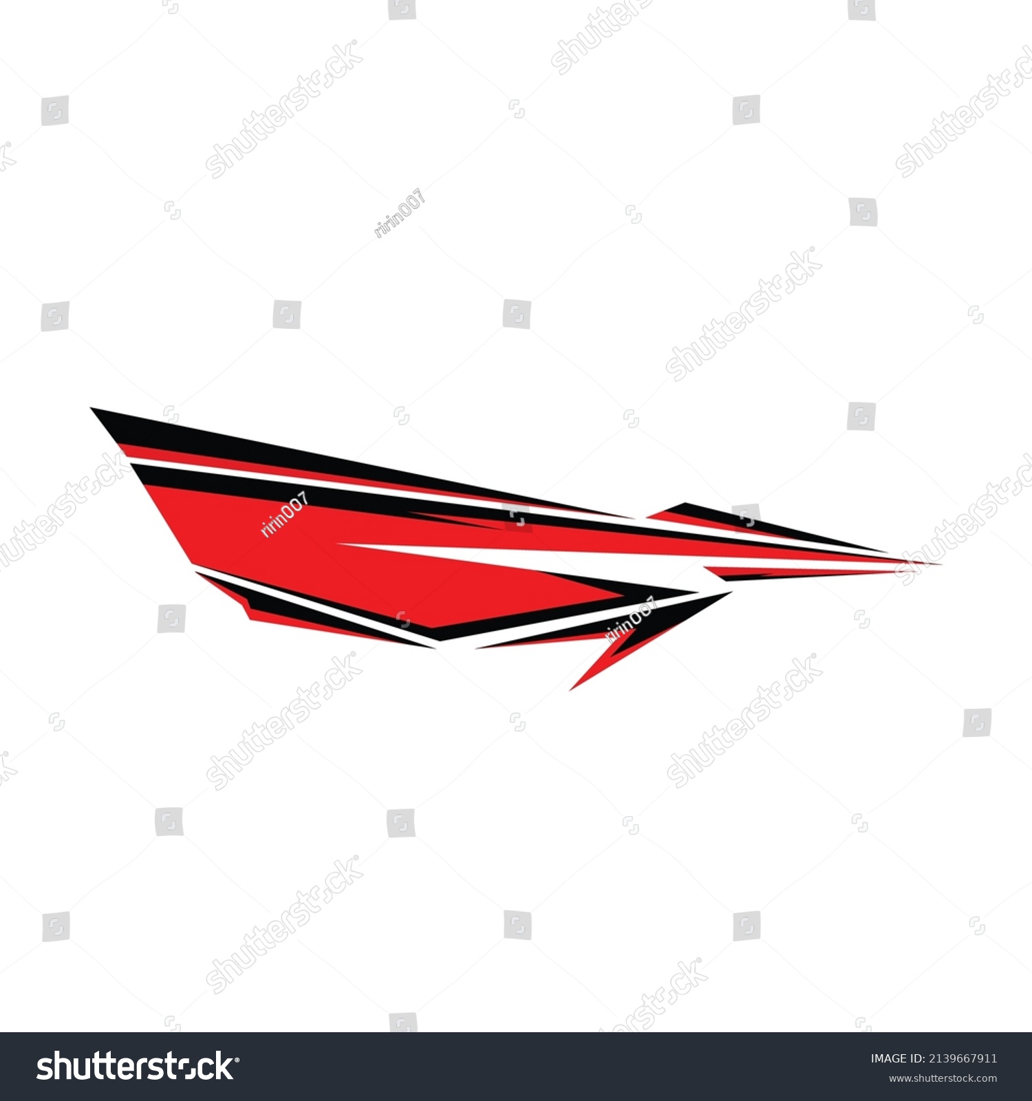 Car Sticker Template Design Vector Racing Stock Vector (Royalty Free ...