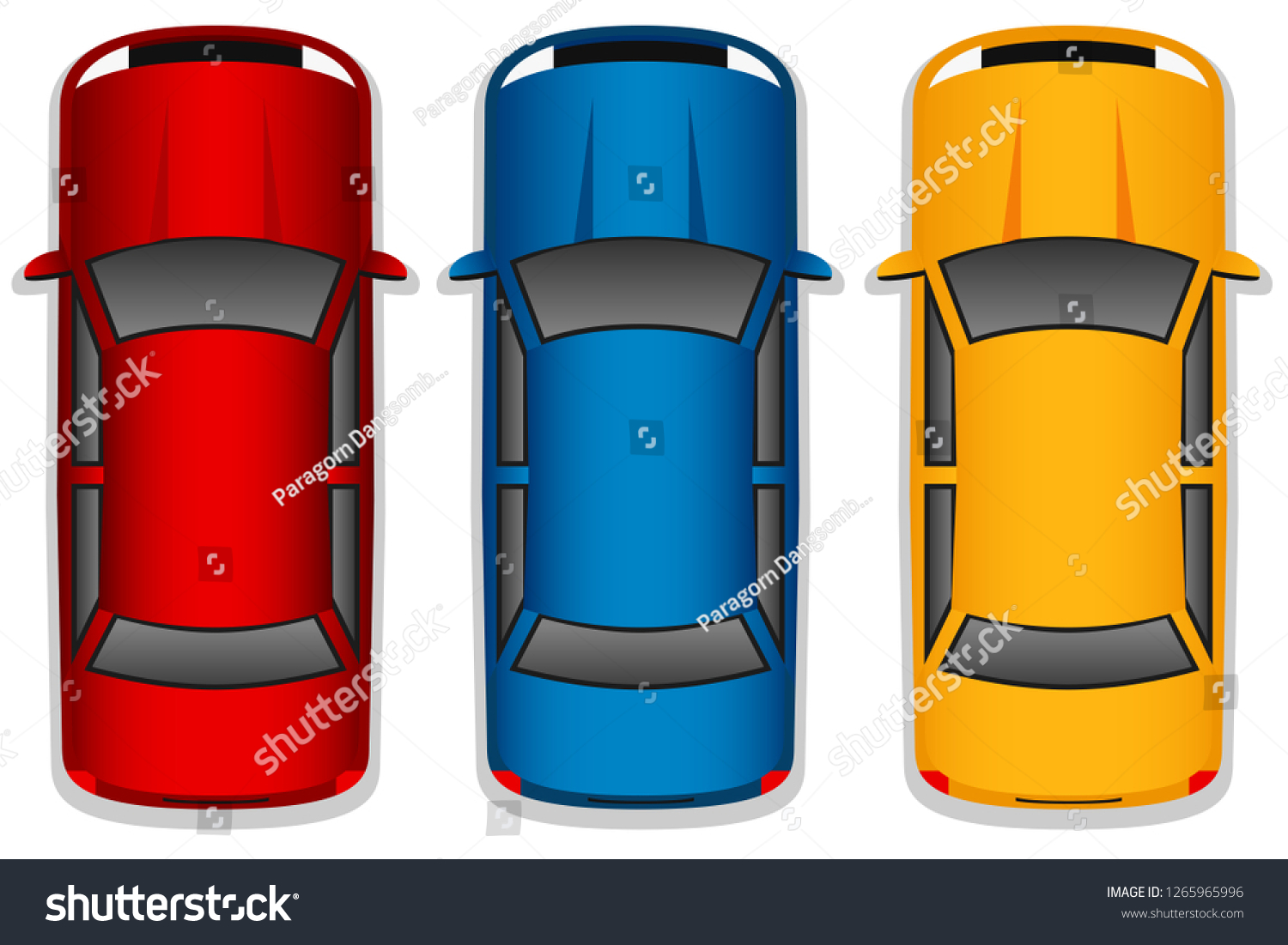 Car Top View Graphic Vector: เวกเตอร์สต็อก (ปลอดค่าลิขสิทธิ์ ...