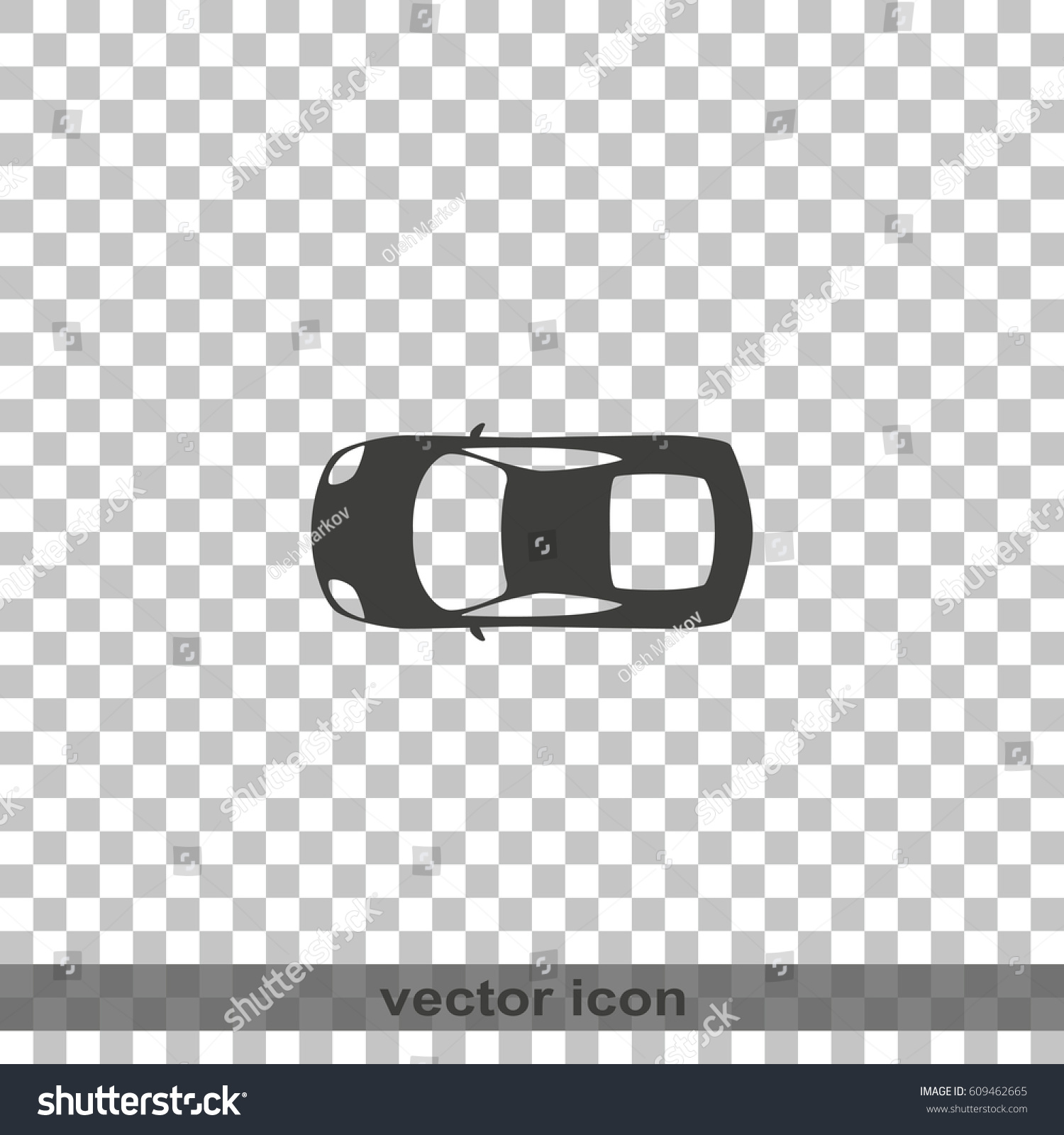 Car Top View Icon: เวกเตอร์สต็อก (ปลอดค่าลิขสิทธิ์) 609462665 ...