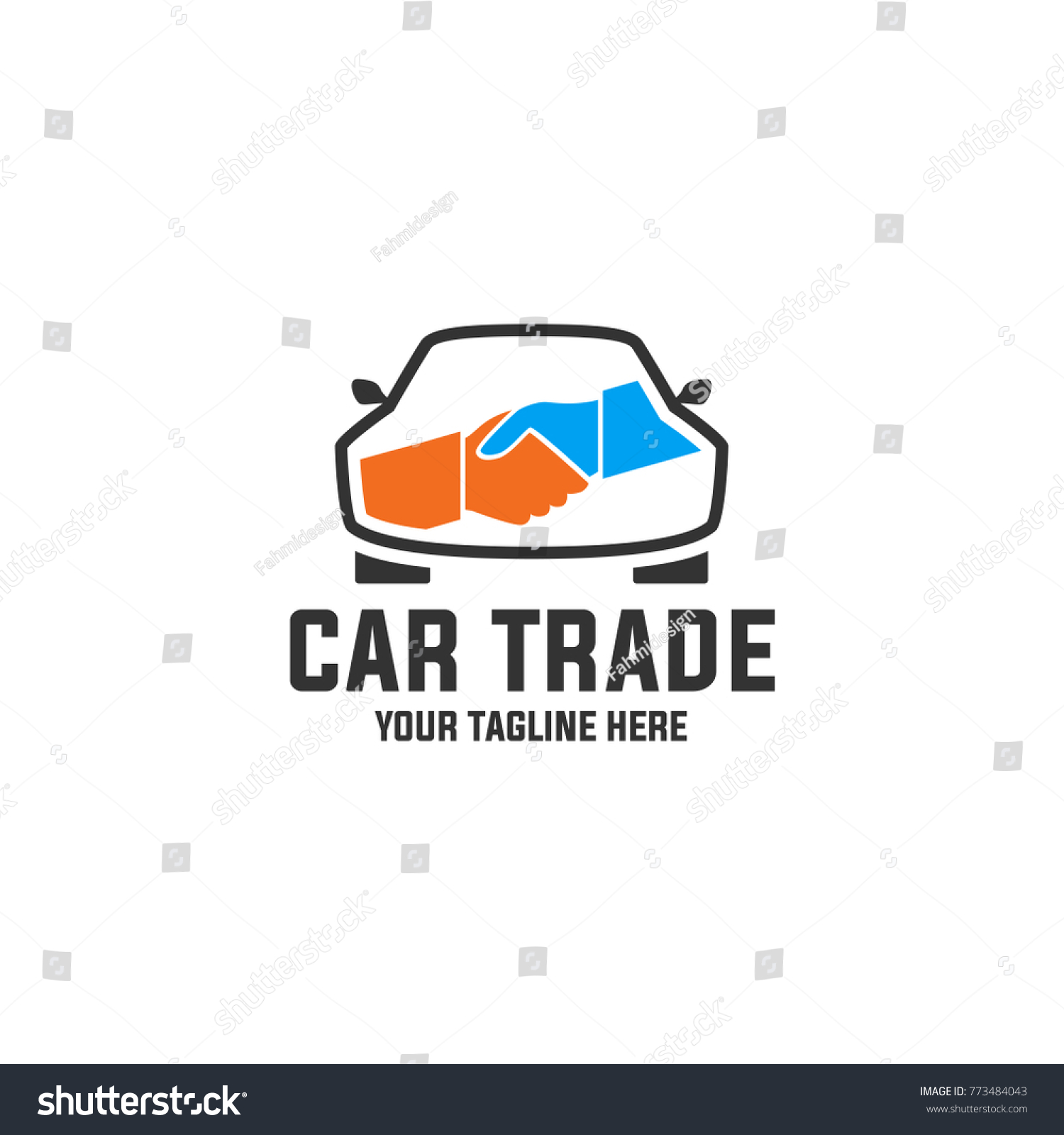 Car Trade Logo Template Design Vector Stock Vector (Royalty Free ...