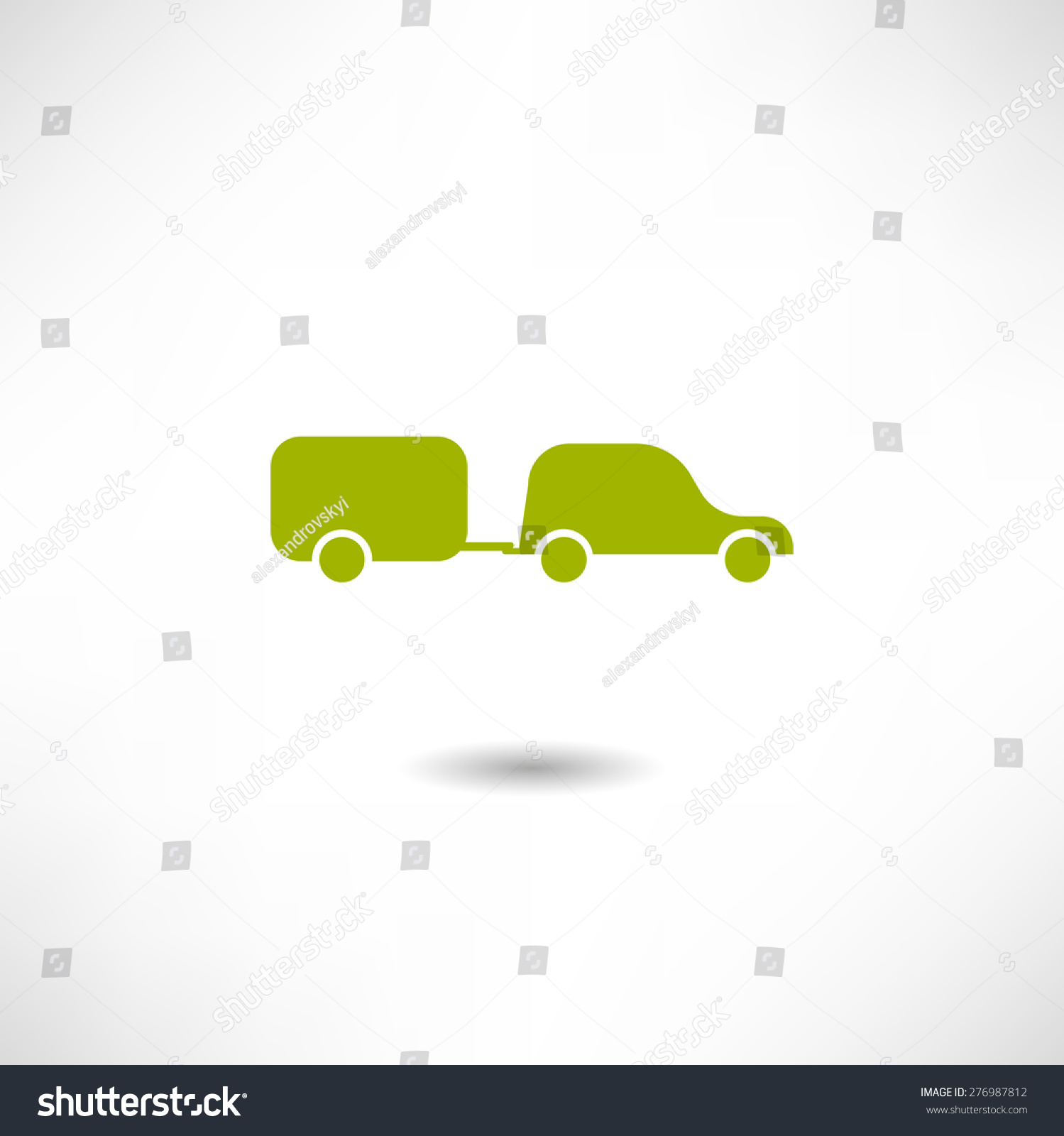 Car Trailer Icon Stock Vector (Royalty Free) 276987812 | Shutterstock