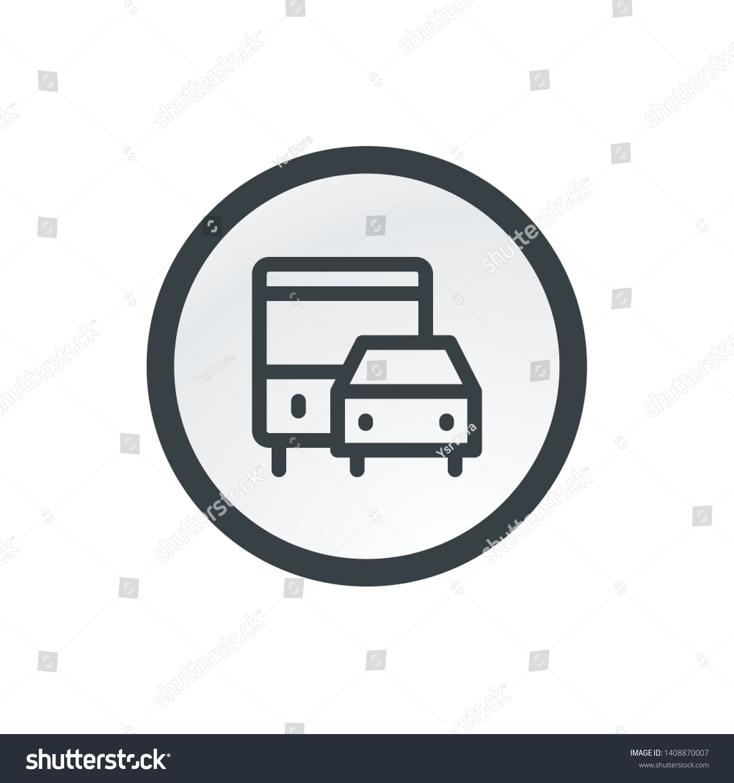 Car Vector App Icon Stock Vector (Royalty Free) 1408870007