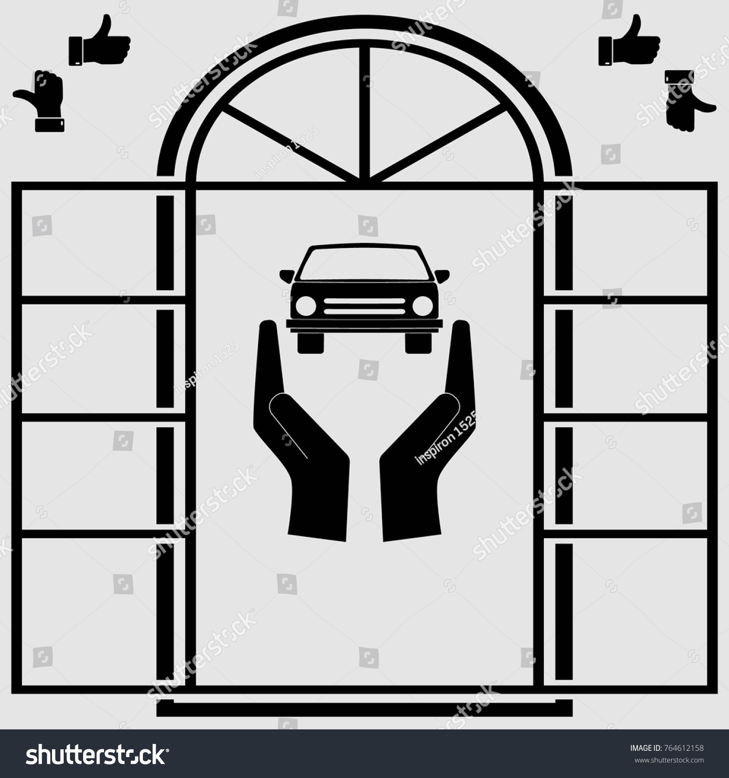 Car Vector Icon Hand Vector Icon Stock Vector (Royalty Free) 764612158 ...