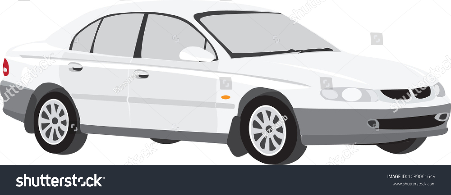 Car Vector Illustration White Background Full 库存矢量图（免版税）1089061649 ...