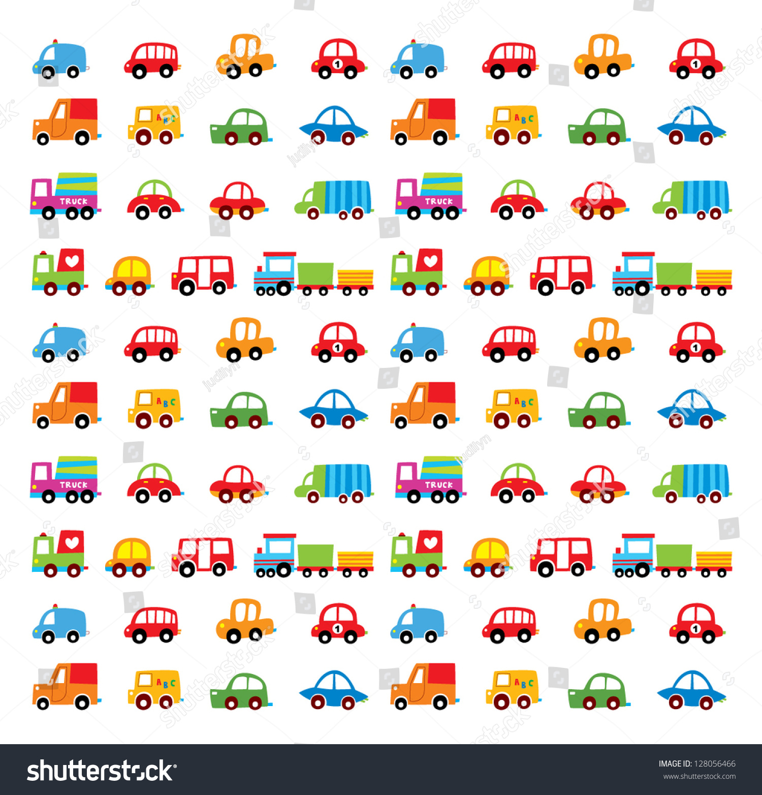 Car Vector Wallpaper Stock Vector (Royalty Free) 128056466