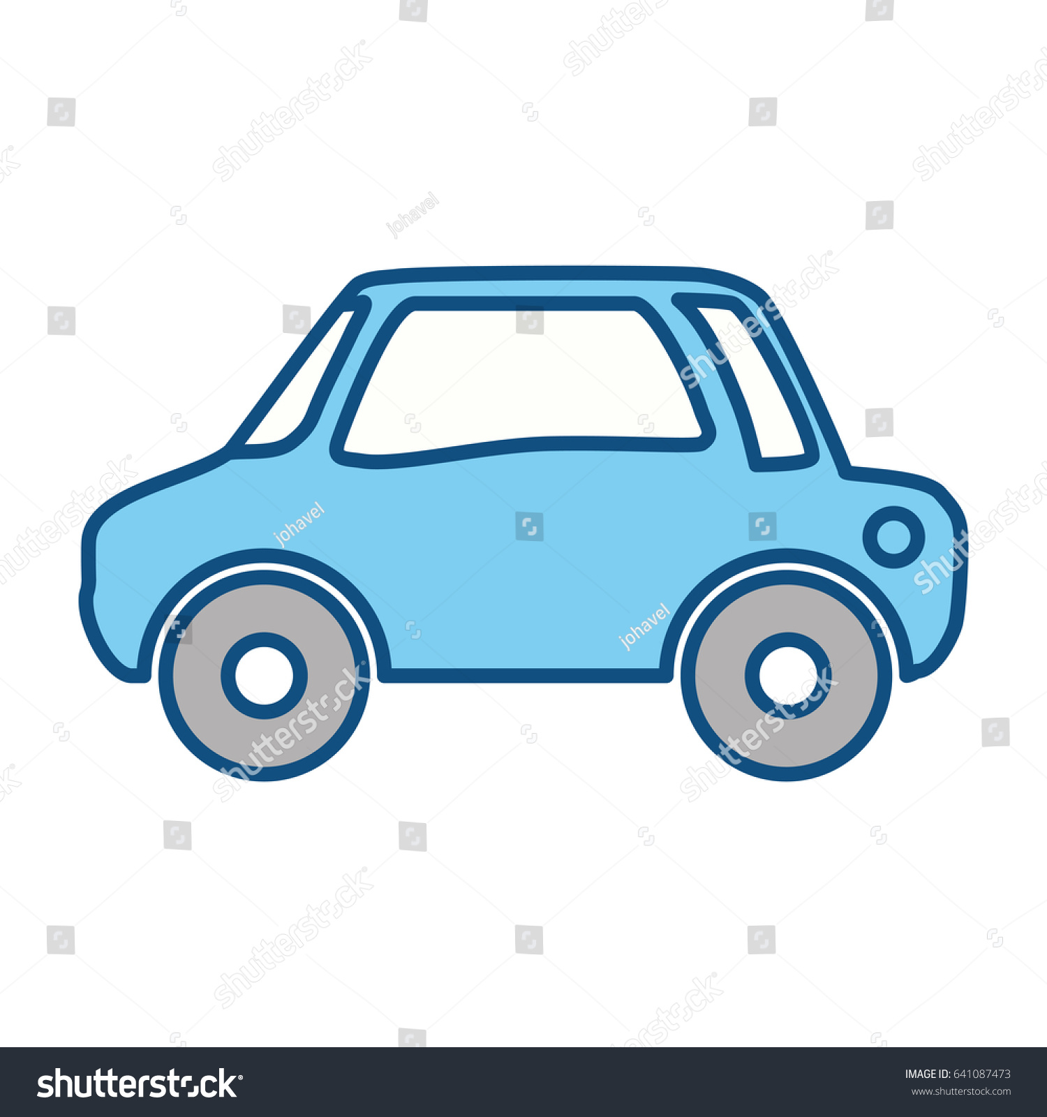 Car Vehicle Draw Stock Vector (Royalty Free) 641087473 | Shutterstock