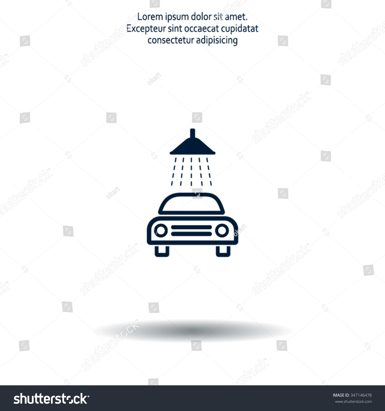 Car Wash Icon Stock Vector (Royalty Free) 347146478 | Shutterstock