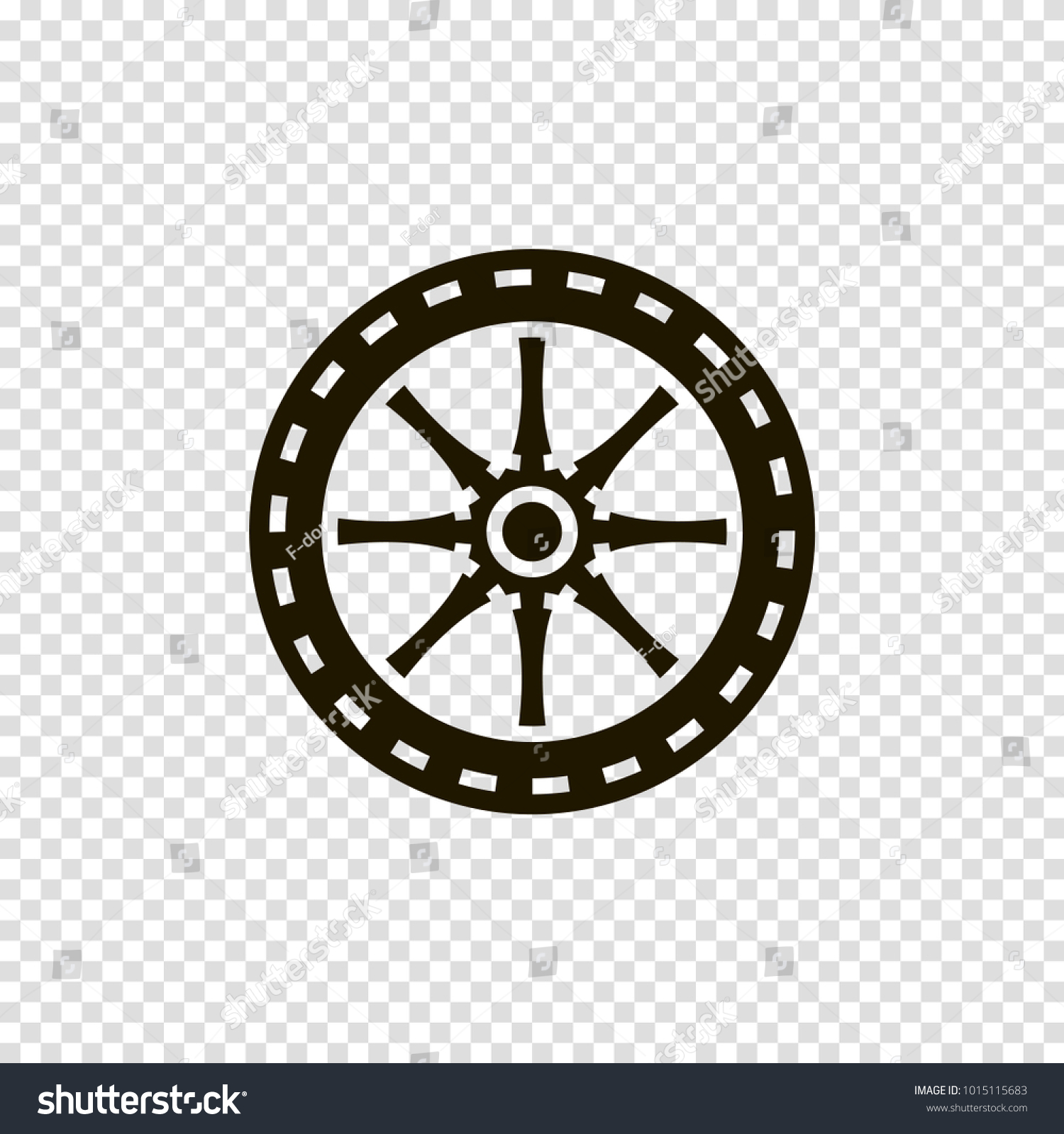 Car Wheel Vector Icon Stock Vector (Royalty Free) 1015115683 | Shutterstock