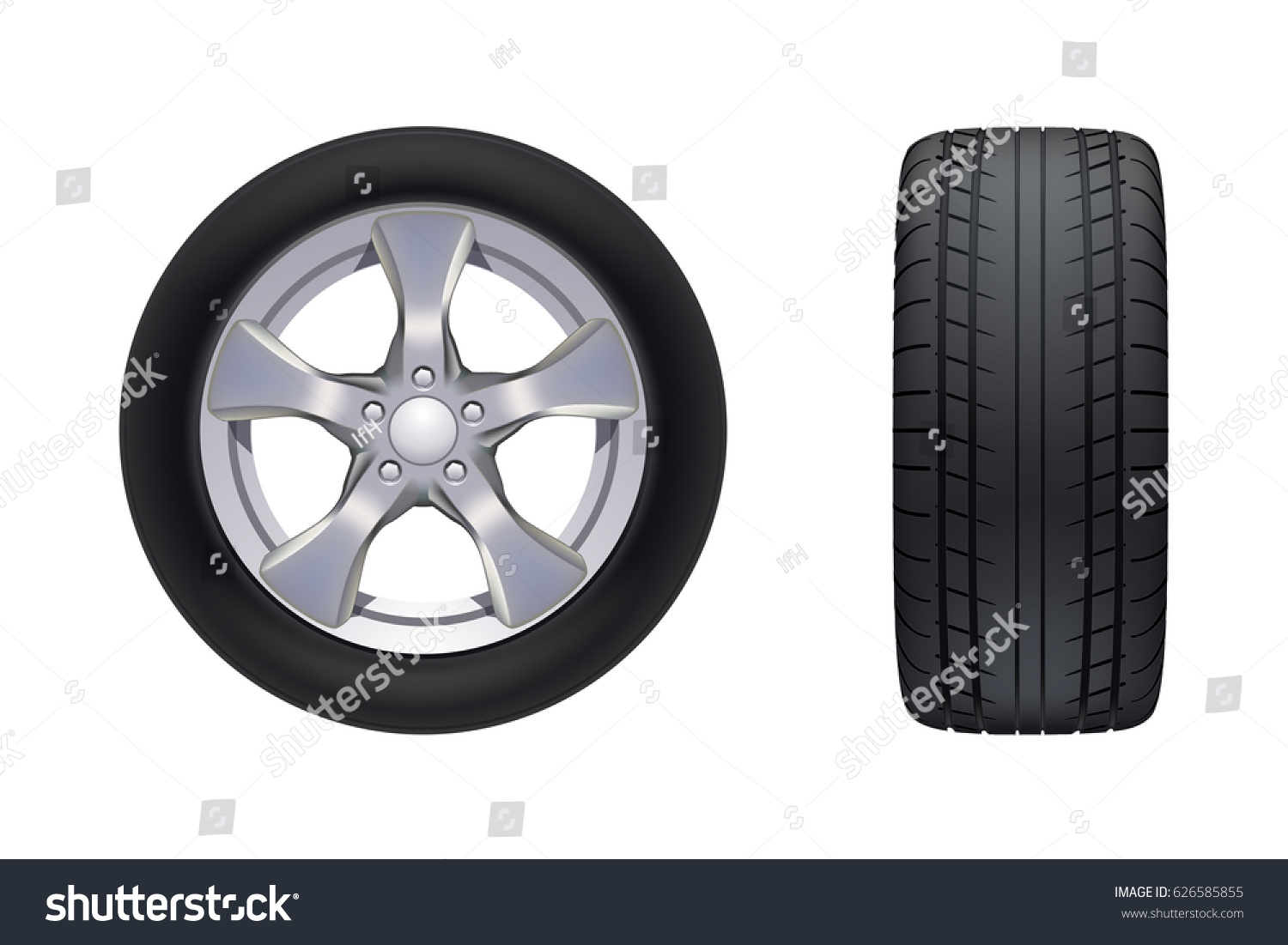 15,528 Realistic car wheel Images, Stock Photos & Vectors | Shutterstock