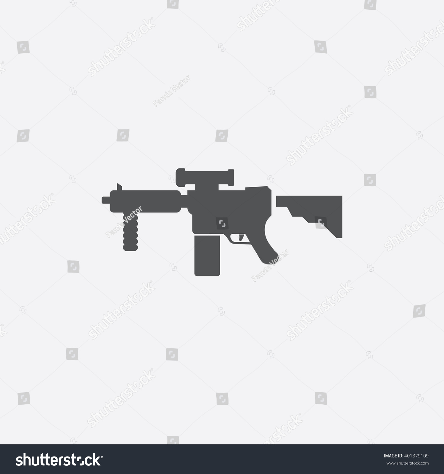 Carabine Icon Stock Vector (Royalty Free) 401379109