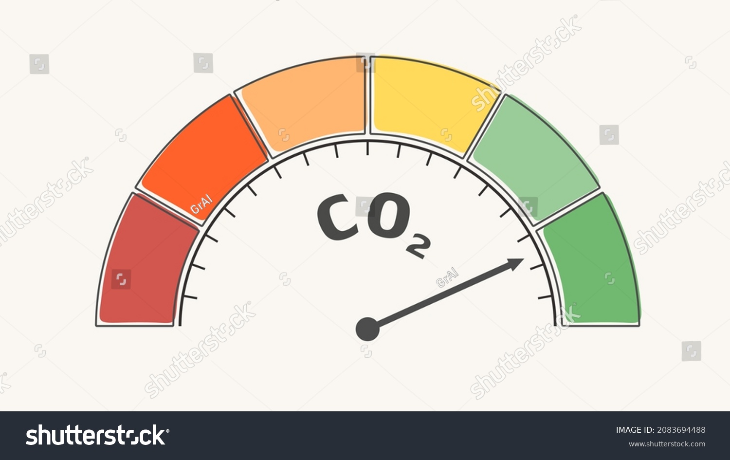 Carbon Dioxide Level Measuring Device Icon Stock Vector (Royalty Free ...